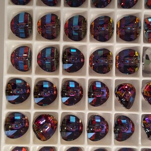 Swarovski 3016 Factory Sealed Box of Mesmerizing Crystal Meridian Blue ...