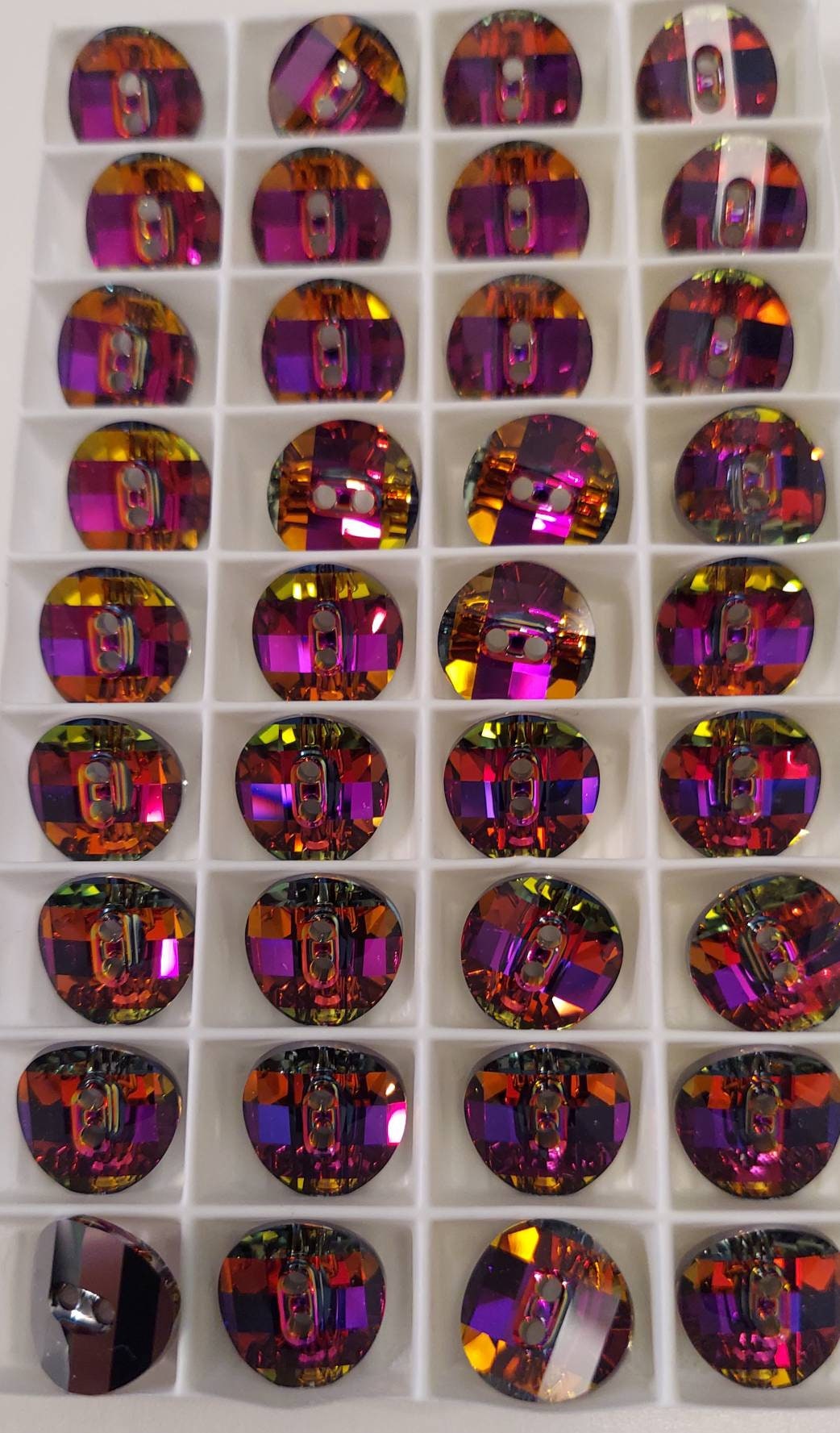 Swarovski 3016 Crystal Volcano 14mm Crystal Button/ Beads 18 Pieces of ...