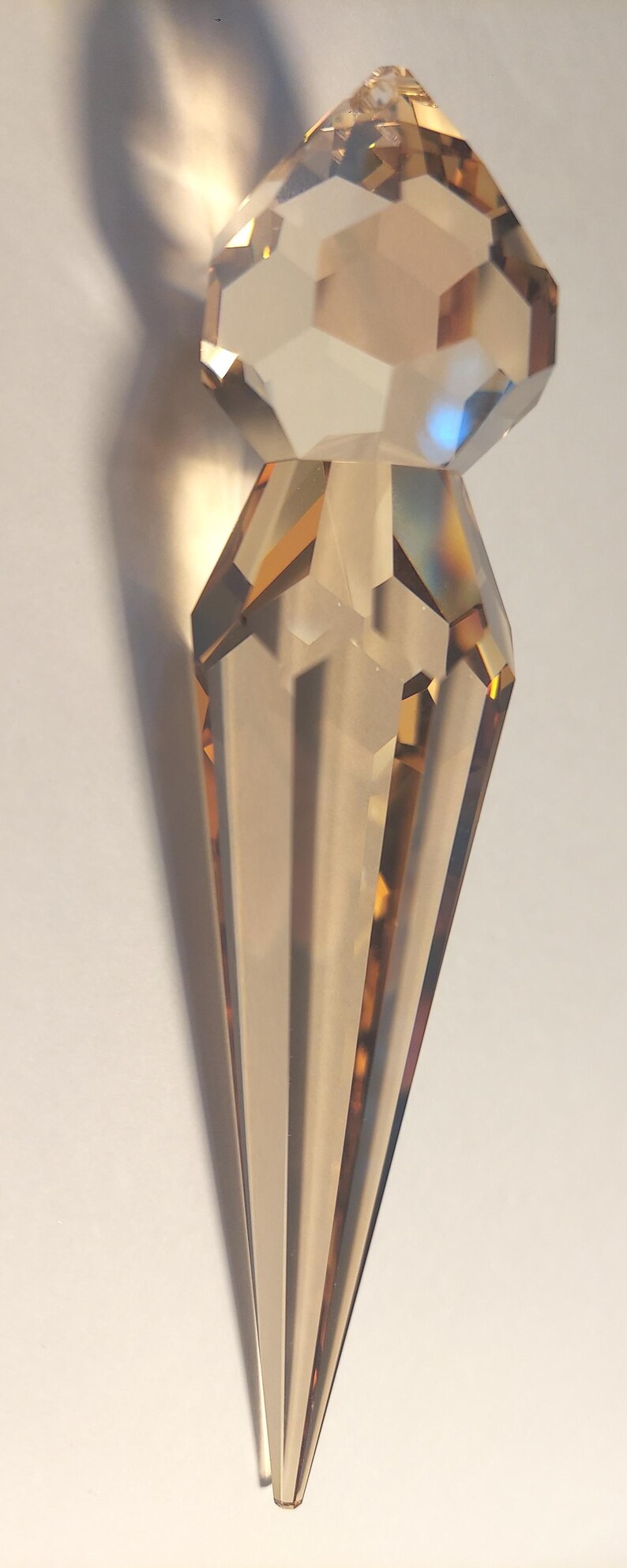 Swarovski Strass 118mm Crystal Golden Shadow 8984 Exquisite Drop Prism ...