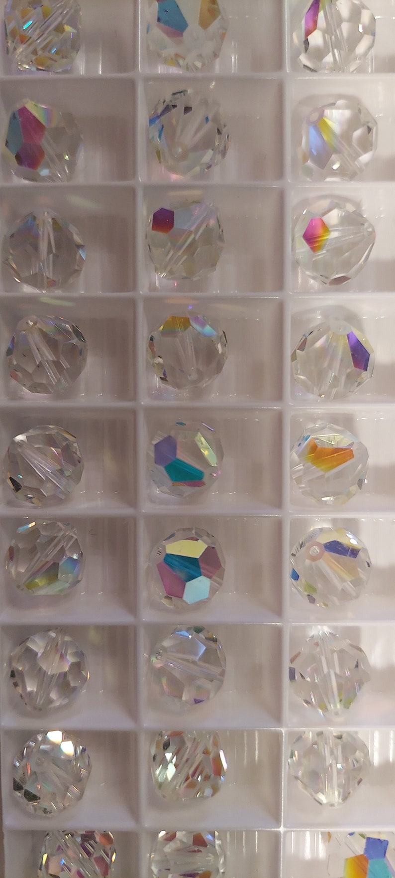 Rare Vintage Swarovski Crystal Aurore Boreale 11mm Art. 5300 Corona Series D.S. &CO. Glam in ...