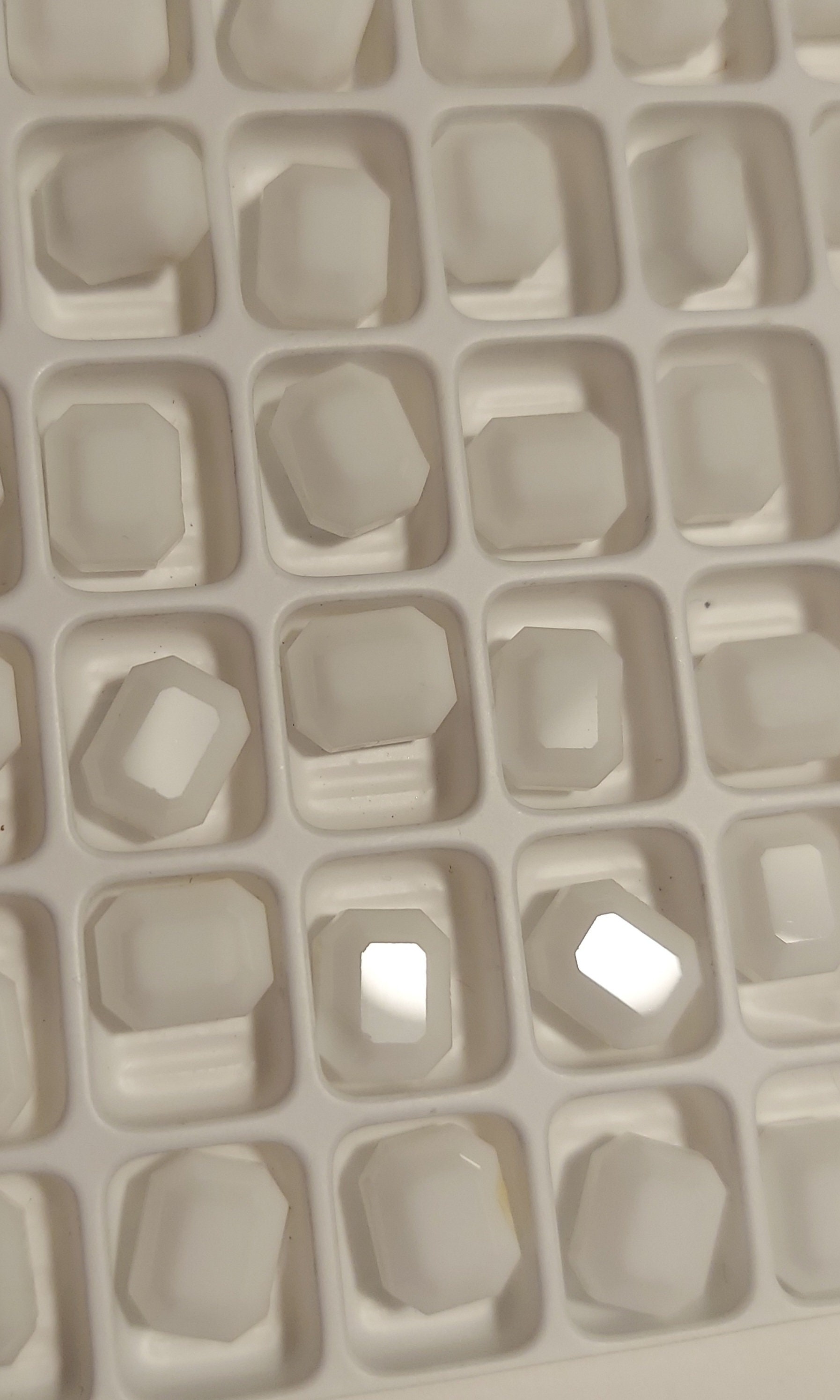 Swarovski Vintage Factory Flat of Amazing Crystal Chalk Top Drilled ...