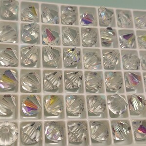 Vintage Swarovski Crystal Aurore Boreale 10mm Bicone Full Flat of 72 wow the Look of Bling - Etsy