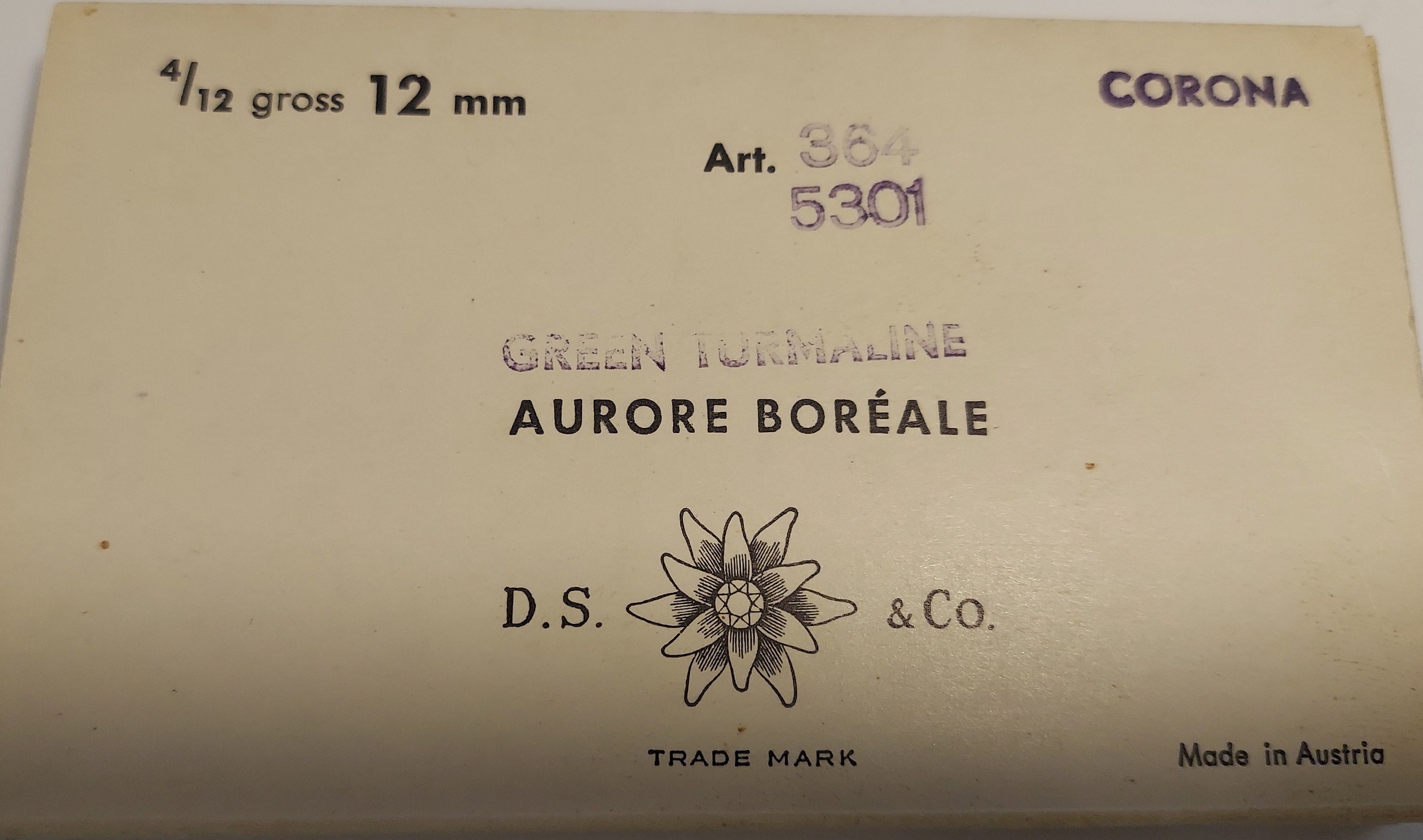 Rare Swarovski Full Factory Pack Green Turmaline Art. 5301 Aurore ...