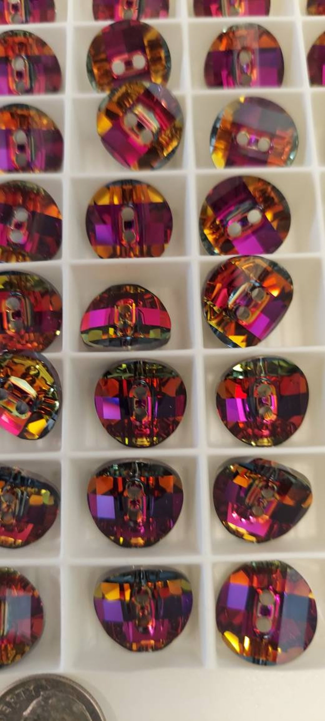 Swarovski 3016 Crystal Volcano 14mm Crystal Button/ Beads 18 Pieces of ...