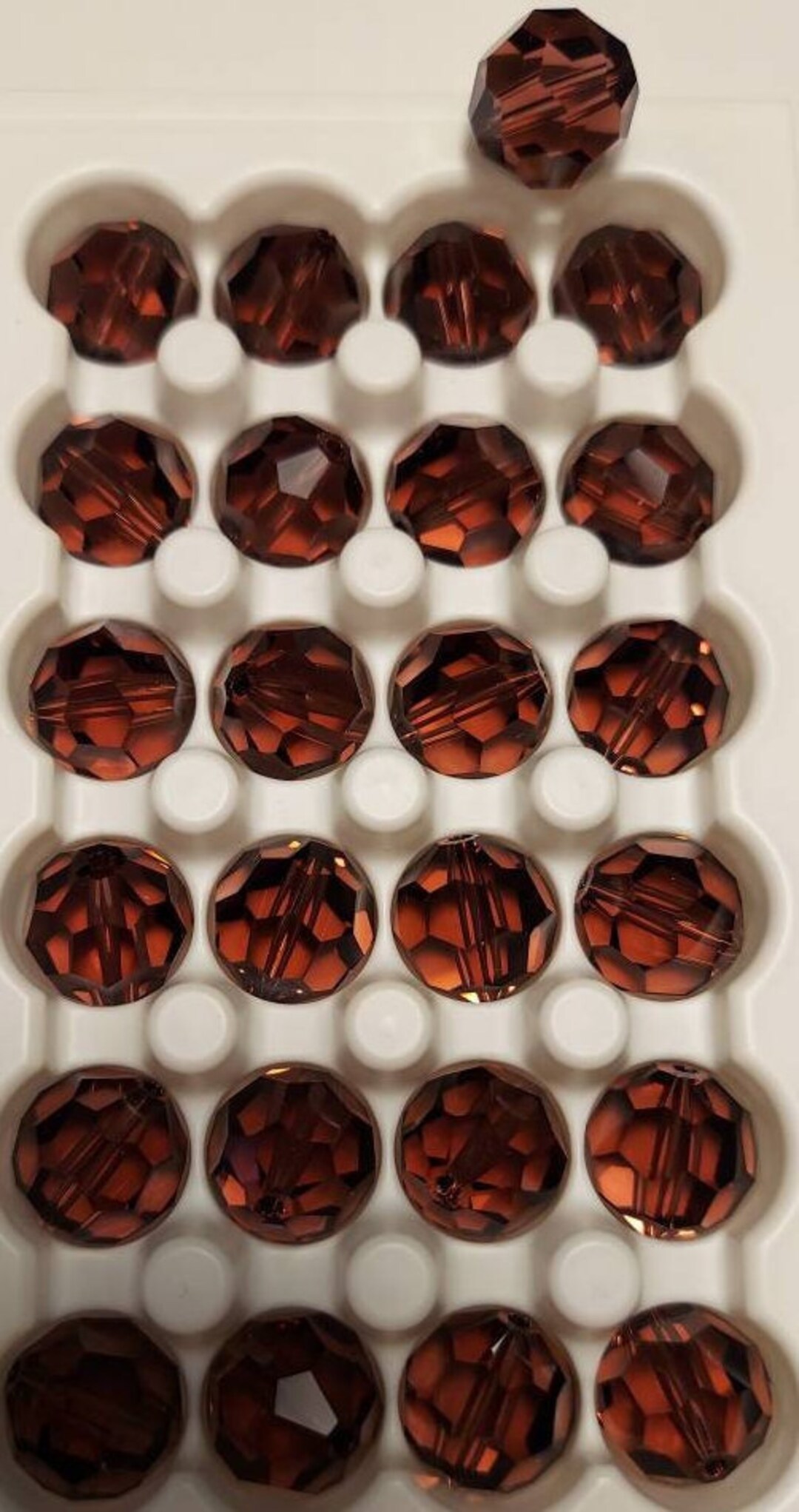 Swarovski Vintage Burgundy 5000 14mm Crystal Beads 24 Piece Fall ...