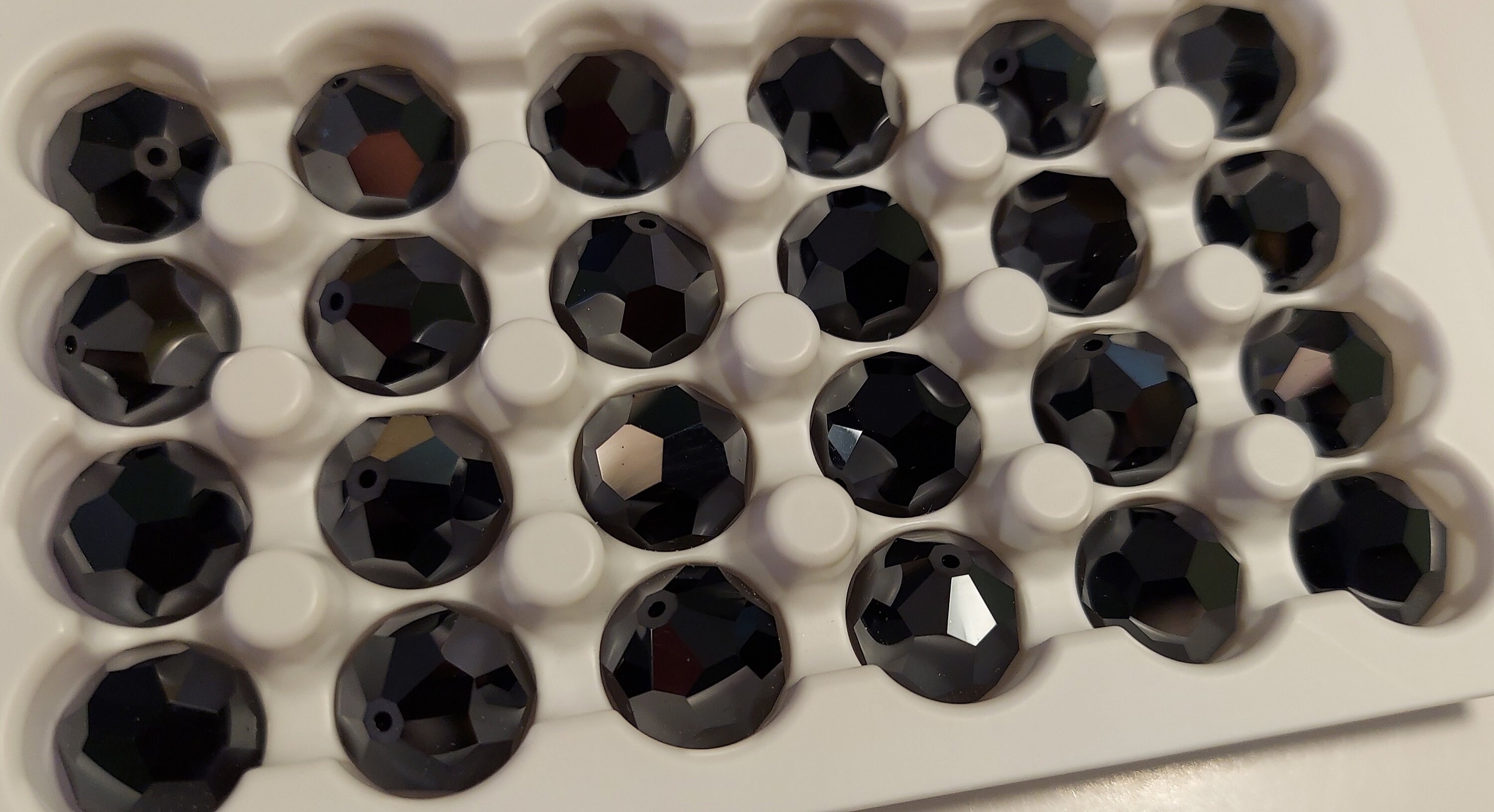 Swarovski Factory Flat Jet 5000 Crystalized by Swarovski 24 Pcs/1 Full ...