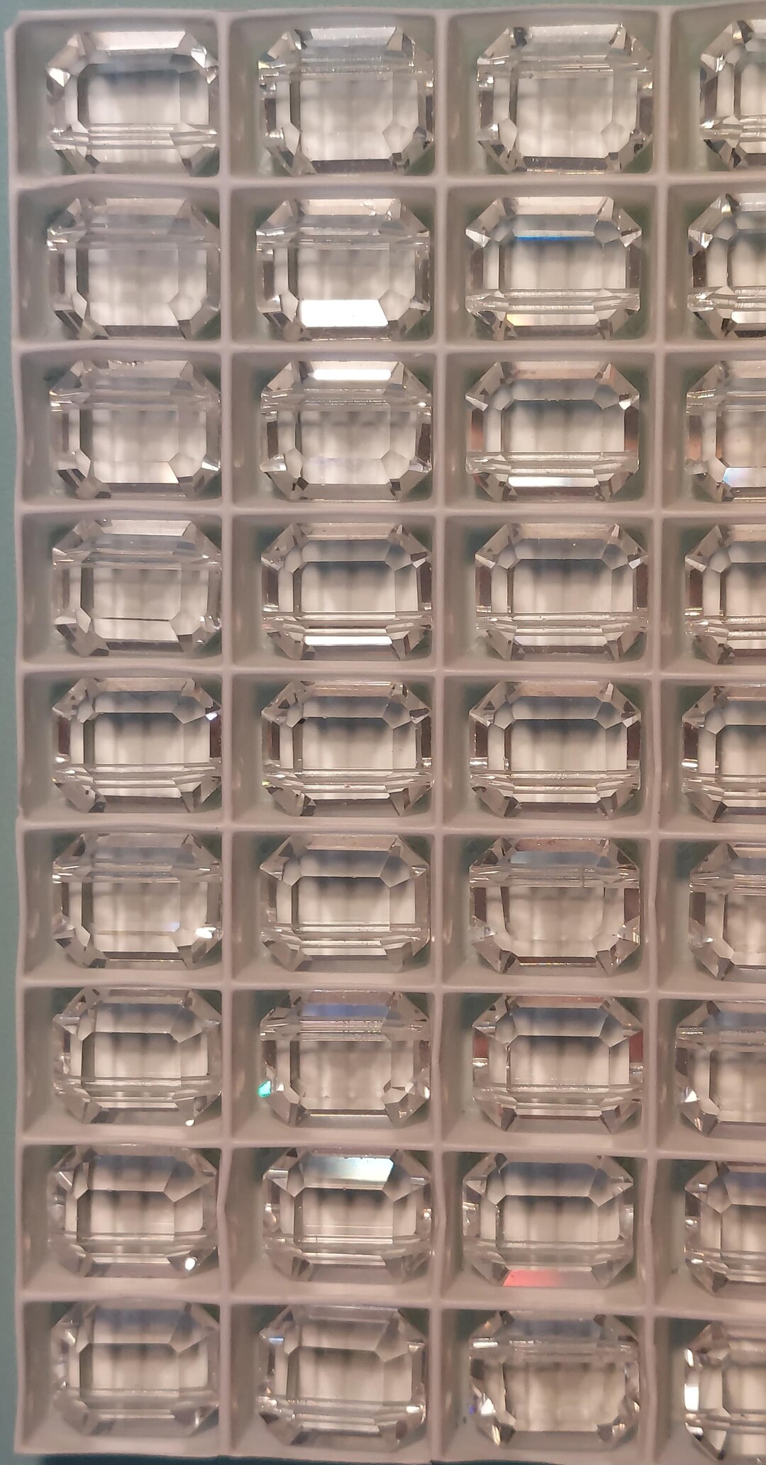 Swarovski Vintage Factory Flat 15 X 12 CORONA Crystal Clear Top Drilled ...