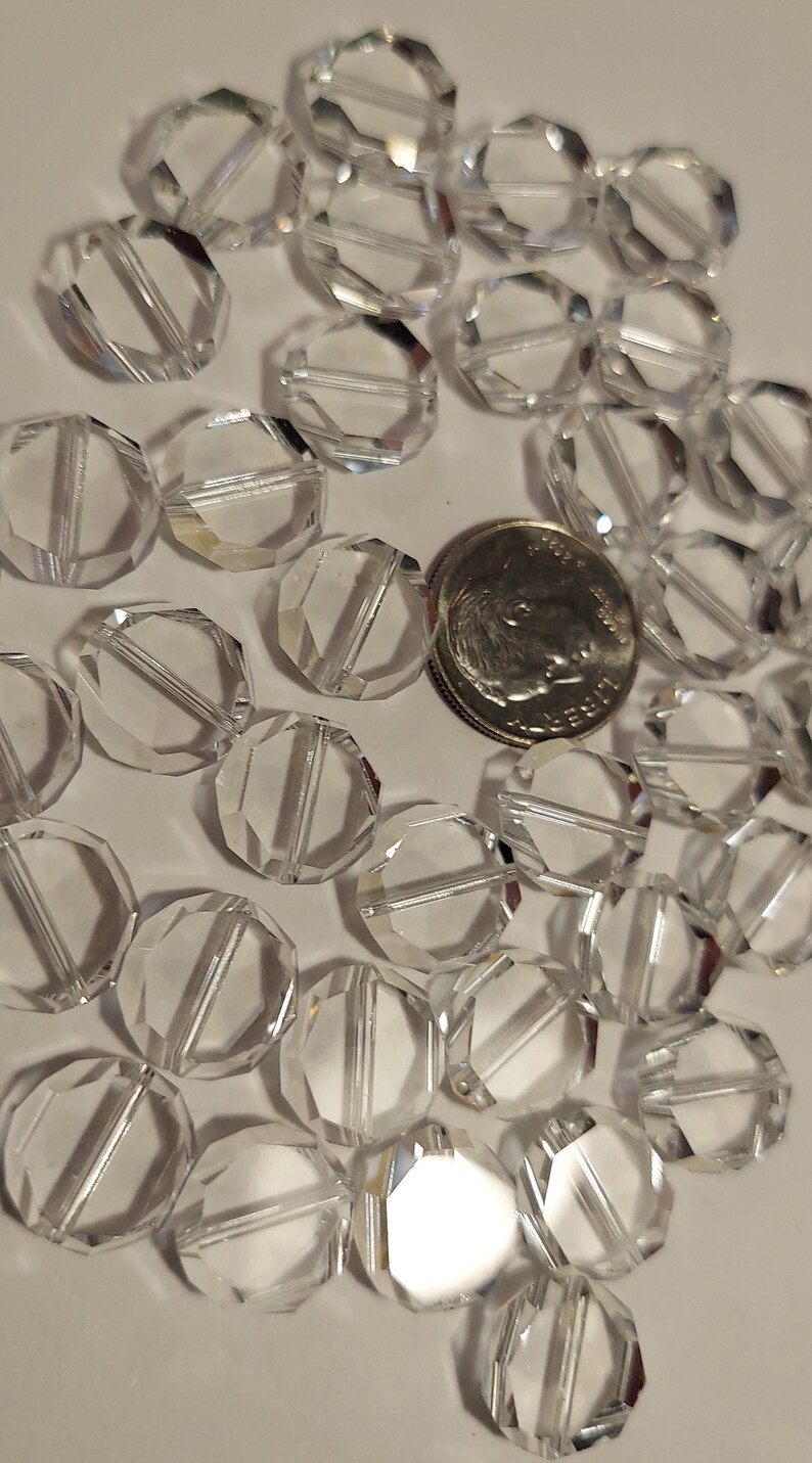 Swarovski Art. 5351 Crystal Clear Faceted Edge Round 12mm Pristine ...