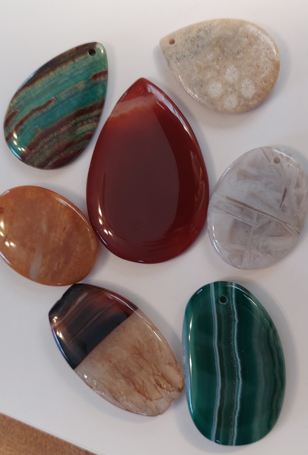 Beautiful Super Seven Gorgeous Gemstone Pendants Ready for Creation of ...