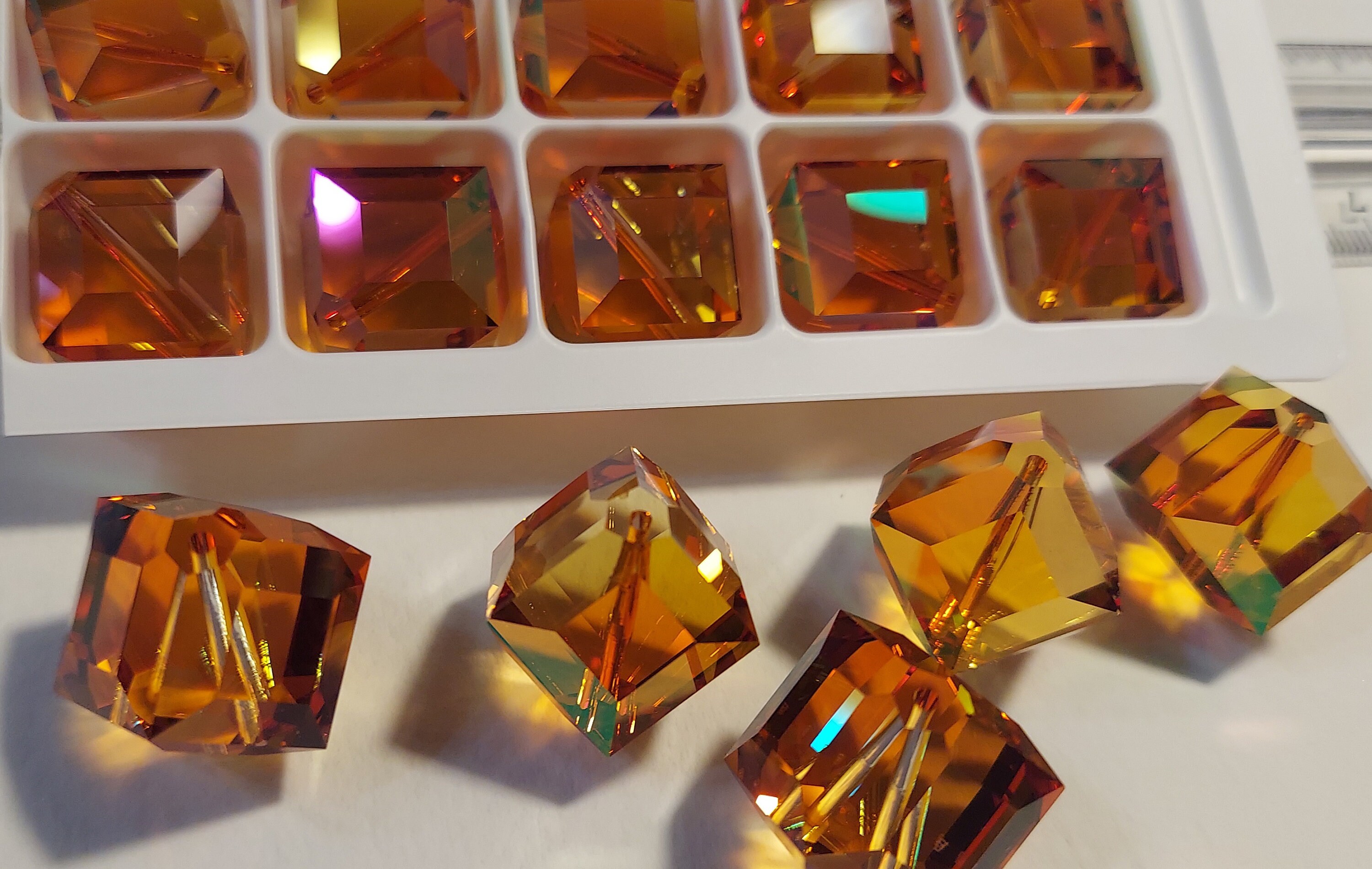 Swarovski Ultra Rare Vintage 18mm 8546 Crystal Astral Pink in Full Flat ...