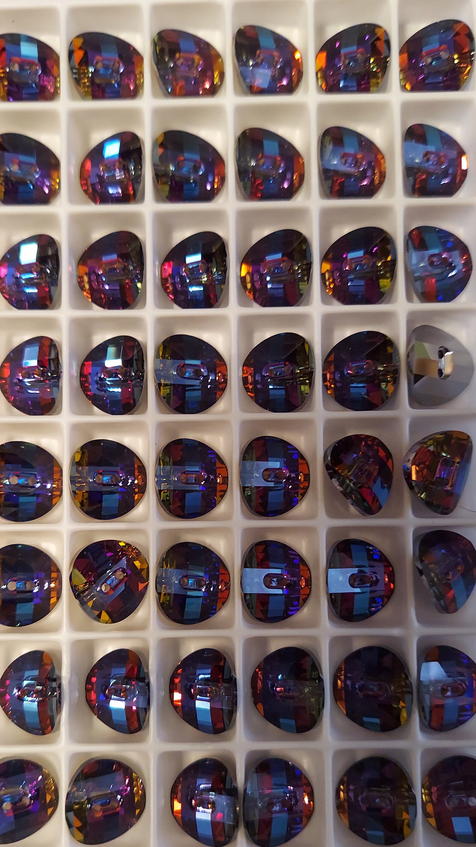 Swarovski 3016 Factory Sealed Box of Mesmerizing Crystal Meridian Blue ...