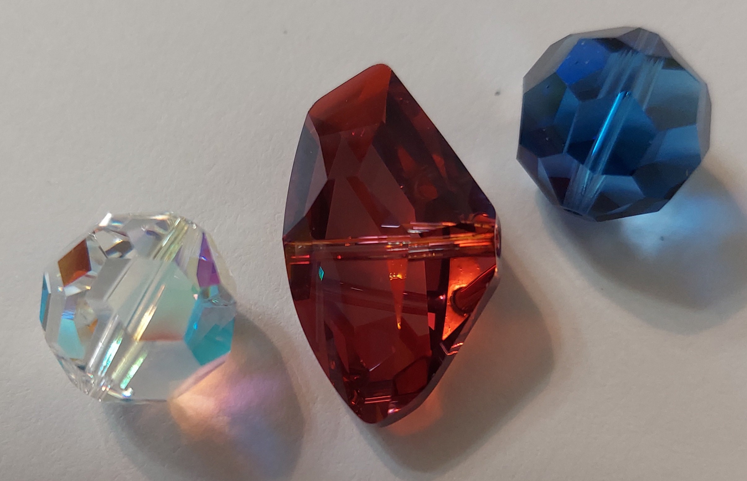 Swarovski Rarity 5556 Galactic Red Magma 27mm X 15mm Factory Flat of 10 ...