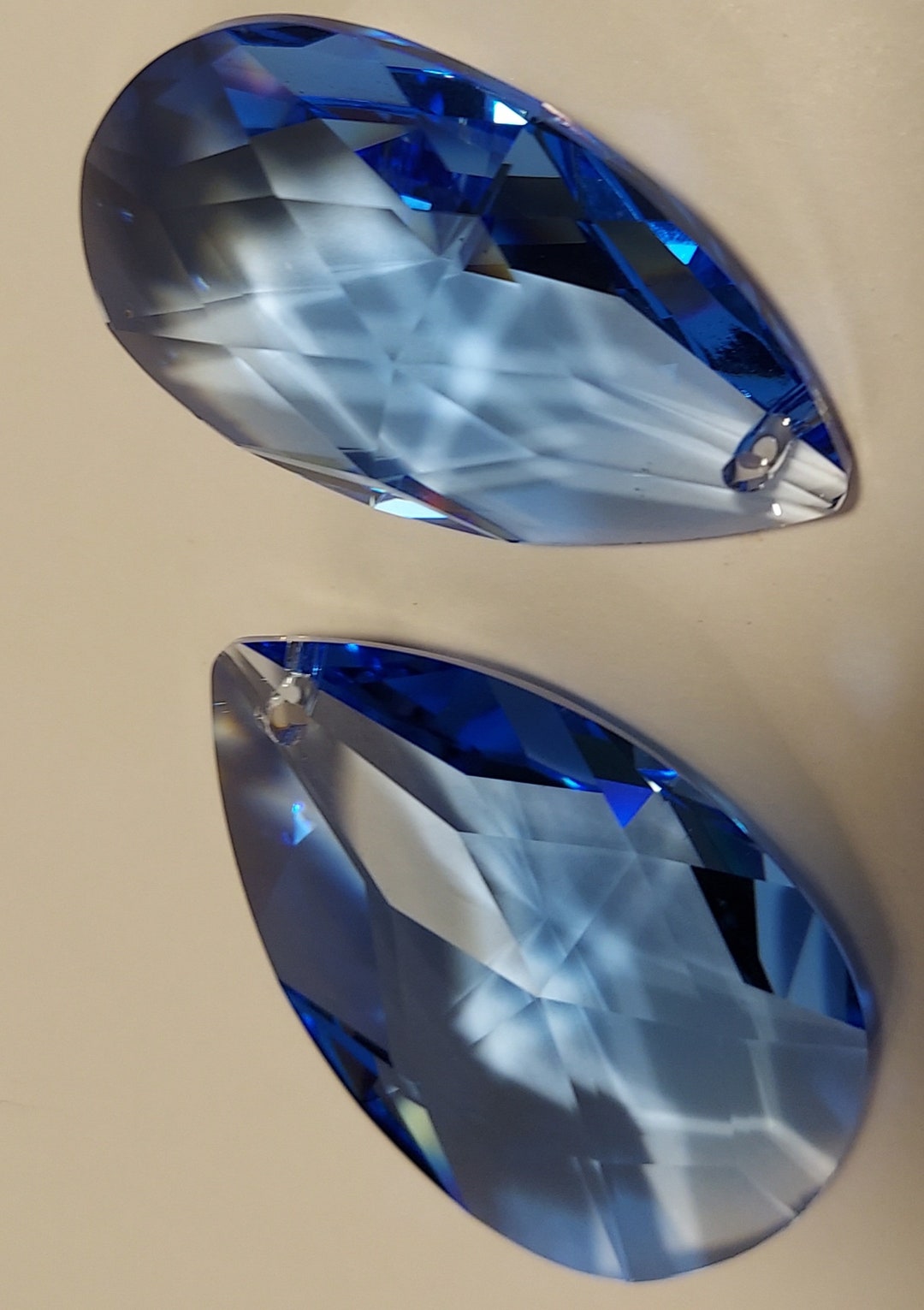 Swarovski Strass Vintage 8721 50mm Medium Sapphire Pendant so Royal - Etsy