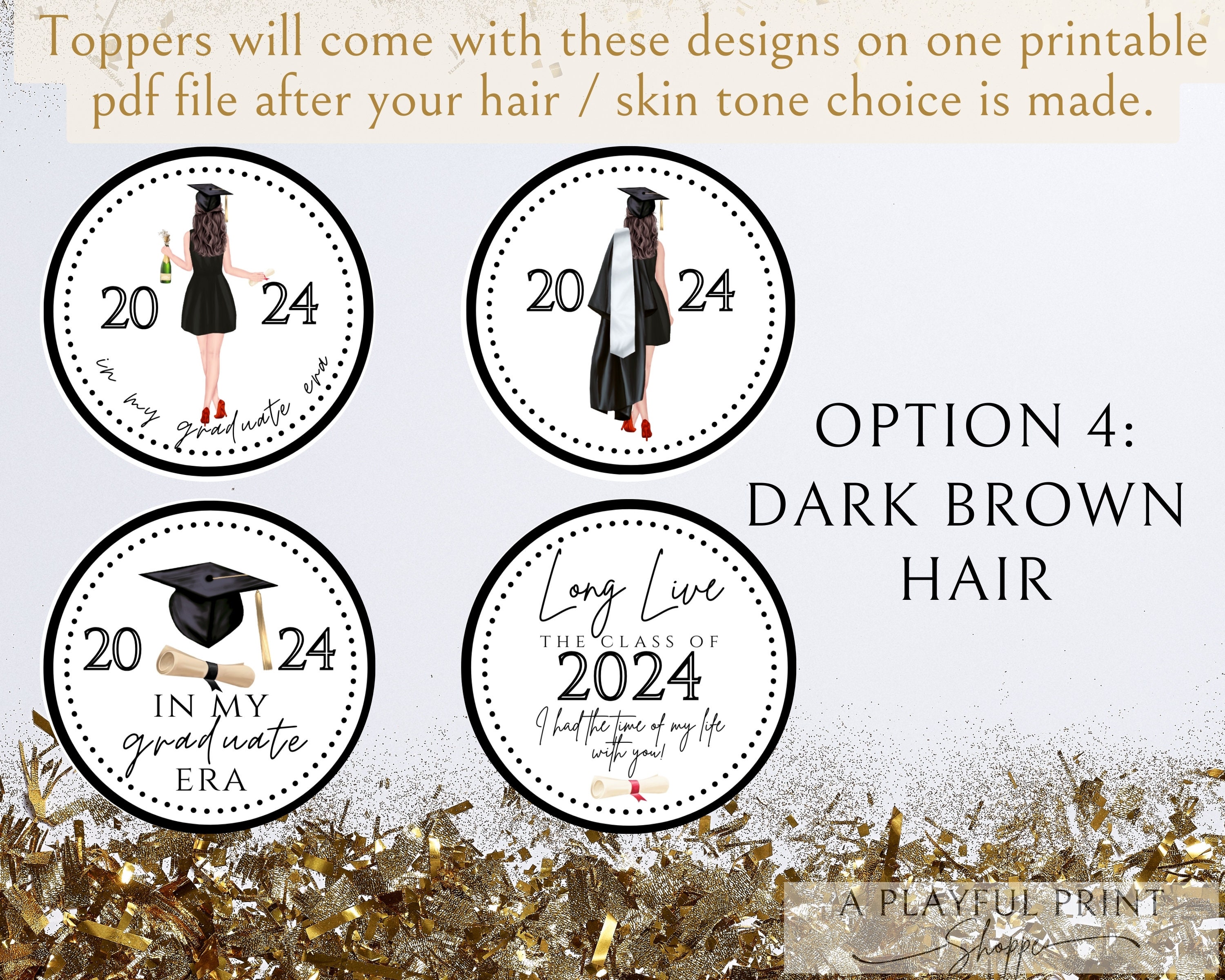 Printable Taylor Inspired Graduation Era Cupcake Toppers T Swift ...