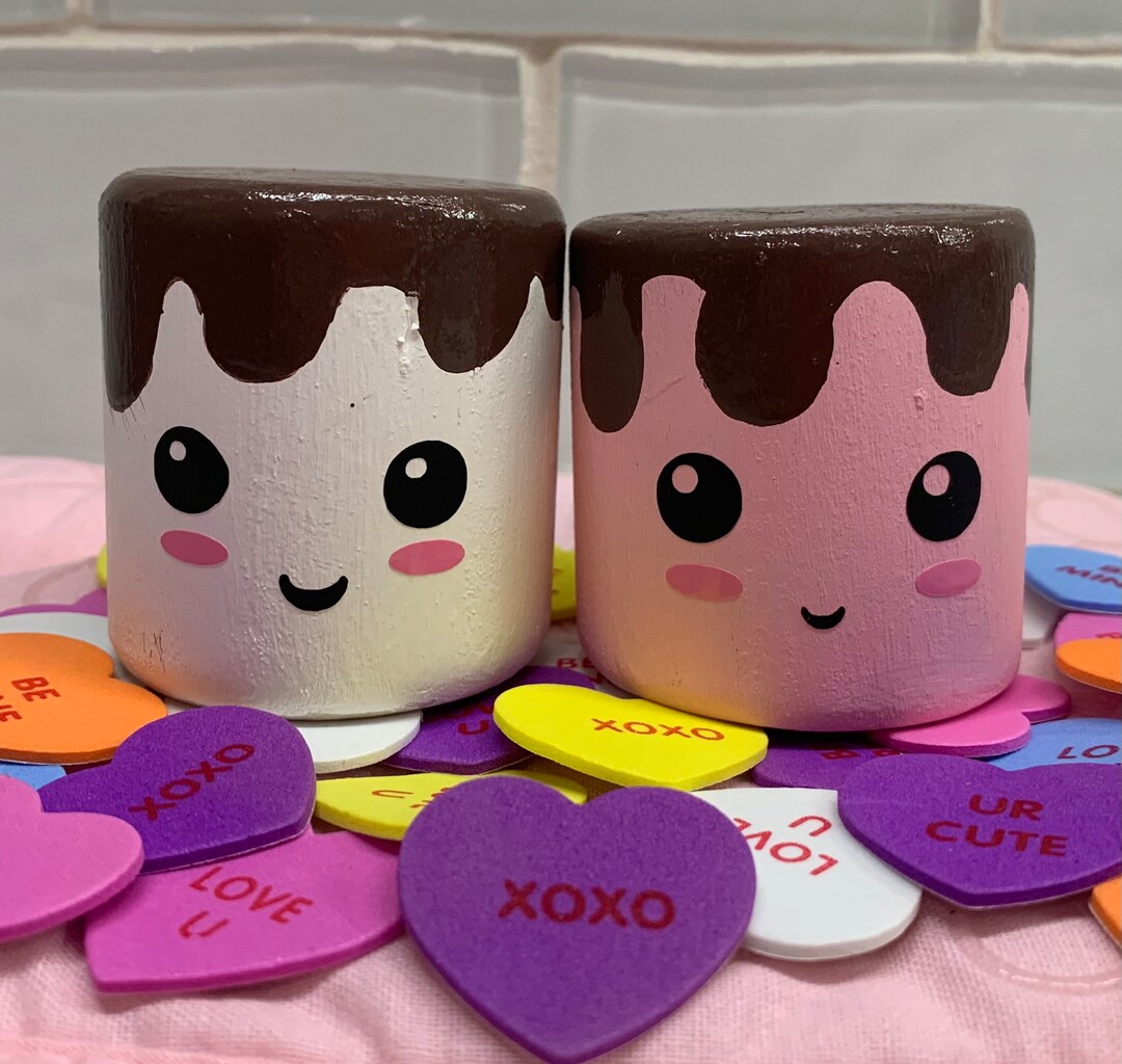 Marshmallow wooden Plus Download 5-page Coloring Book - Etsy