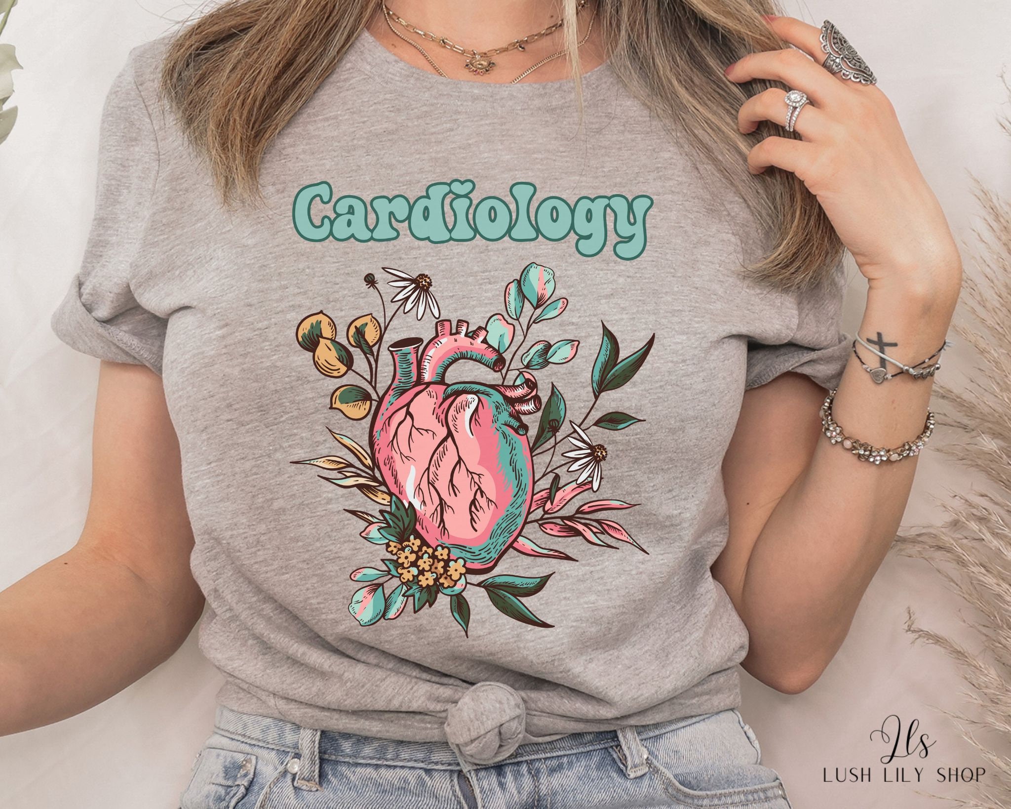 Cardiology Shirt, Cardiac Tech T-shirt, Cardiology Technician Shirt ...