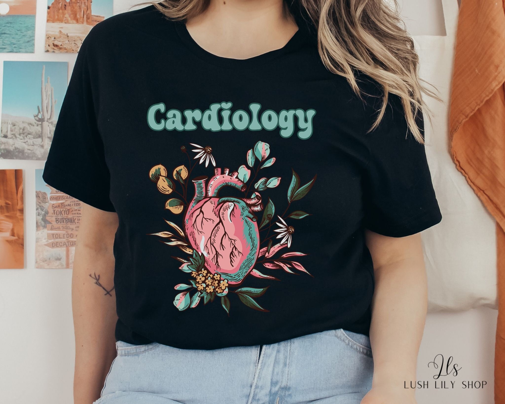Cardiology Shirt, Cardiac Tech T-shirt, Cardiology Technician Shirt ...