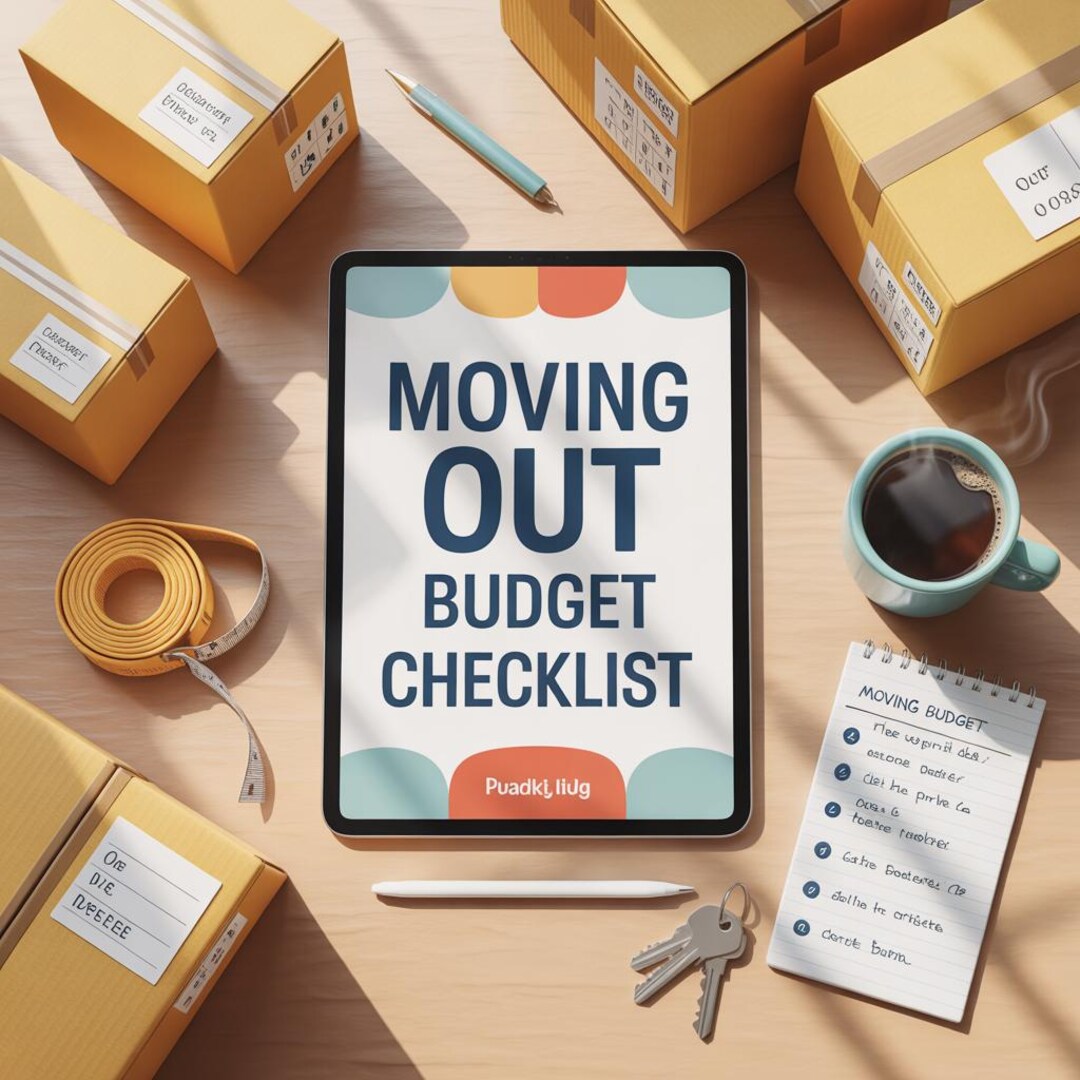 Moving Out Budget Planner: Printable Checklist & Cost Calculator (PDF ...