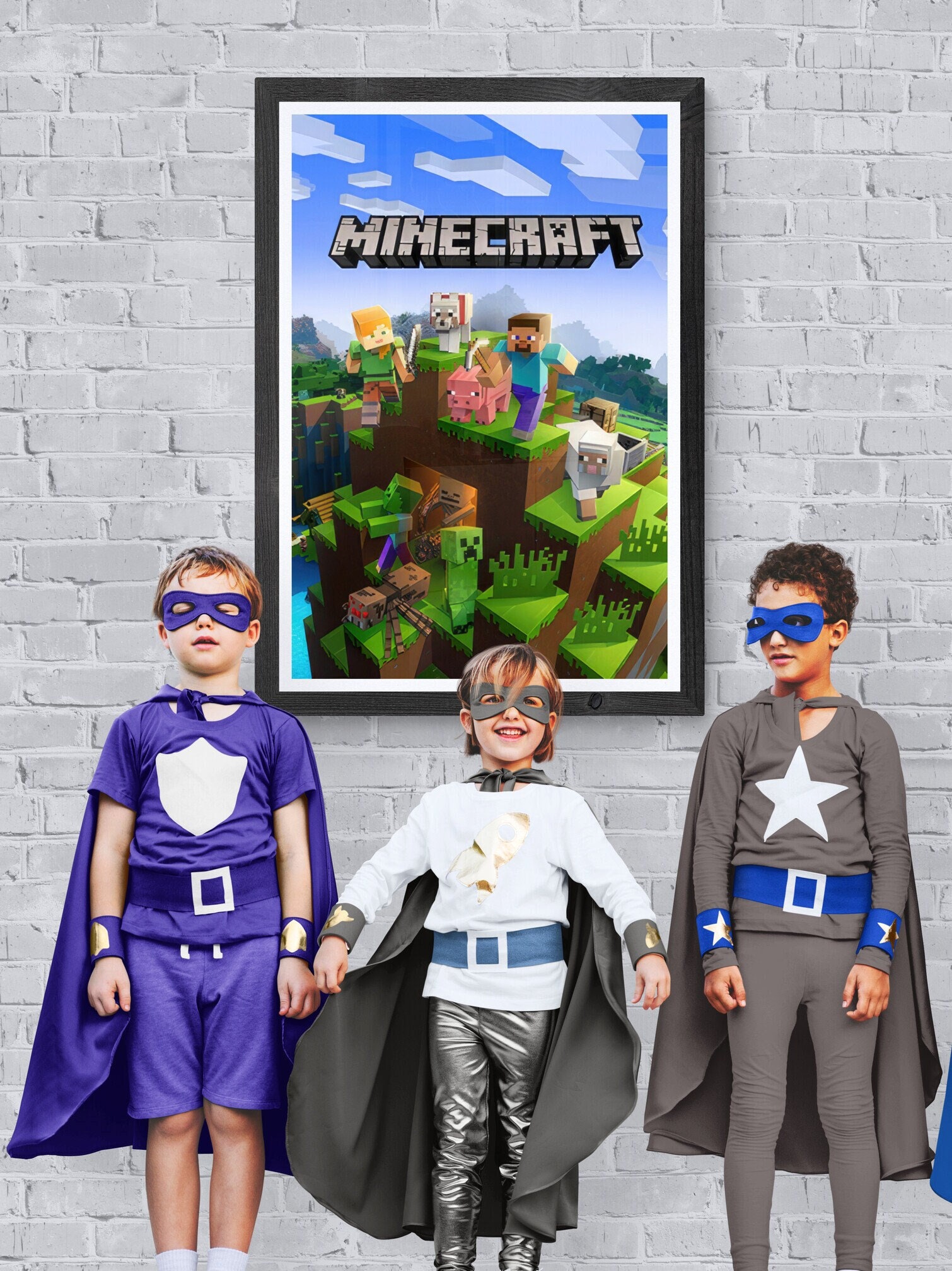 Minecraft Print Minecraft Character Markers Art Wall Art - Etsy