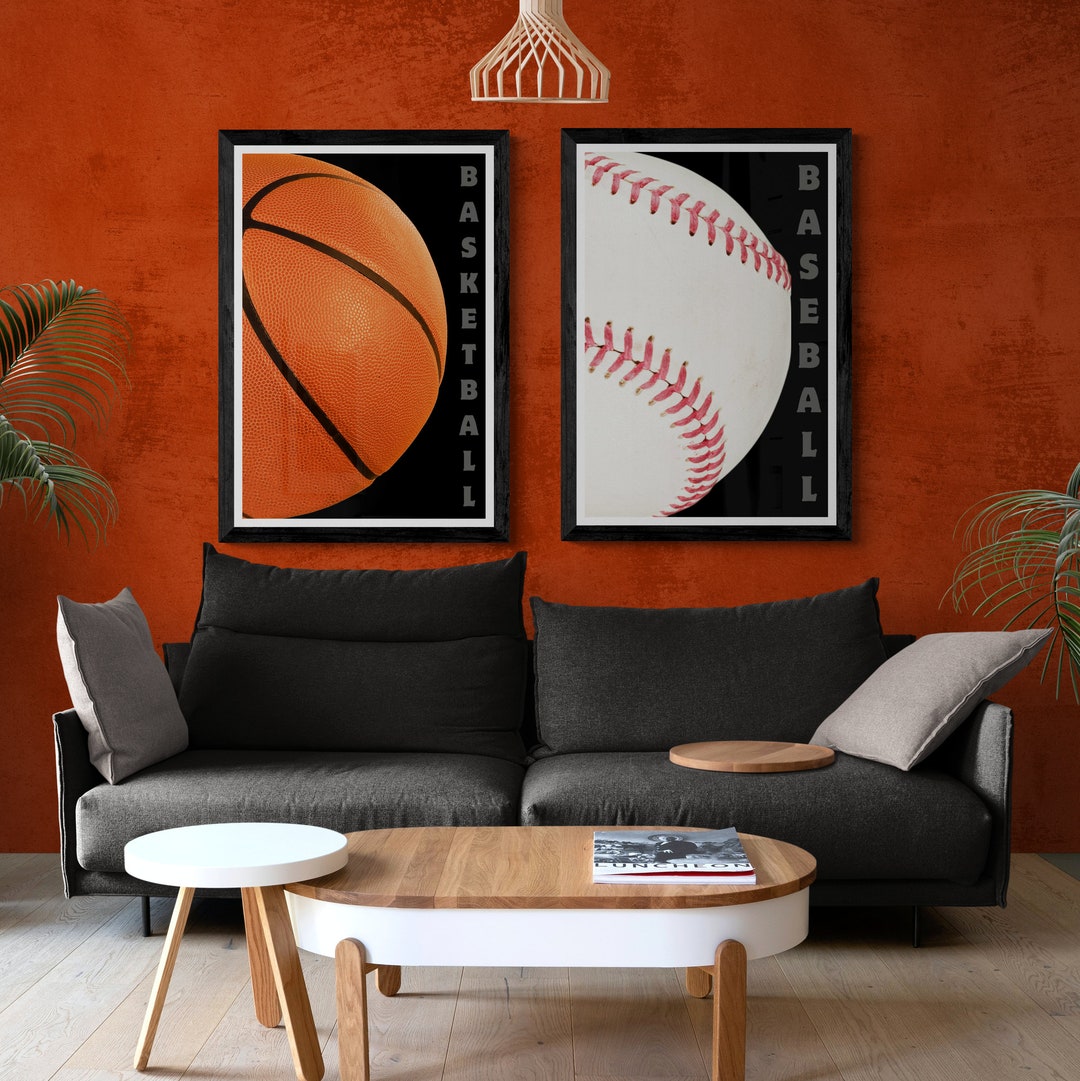 Set of Sports Ball Prints, Sports Posters, Sports Wall Art, Big Kid ...