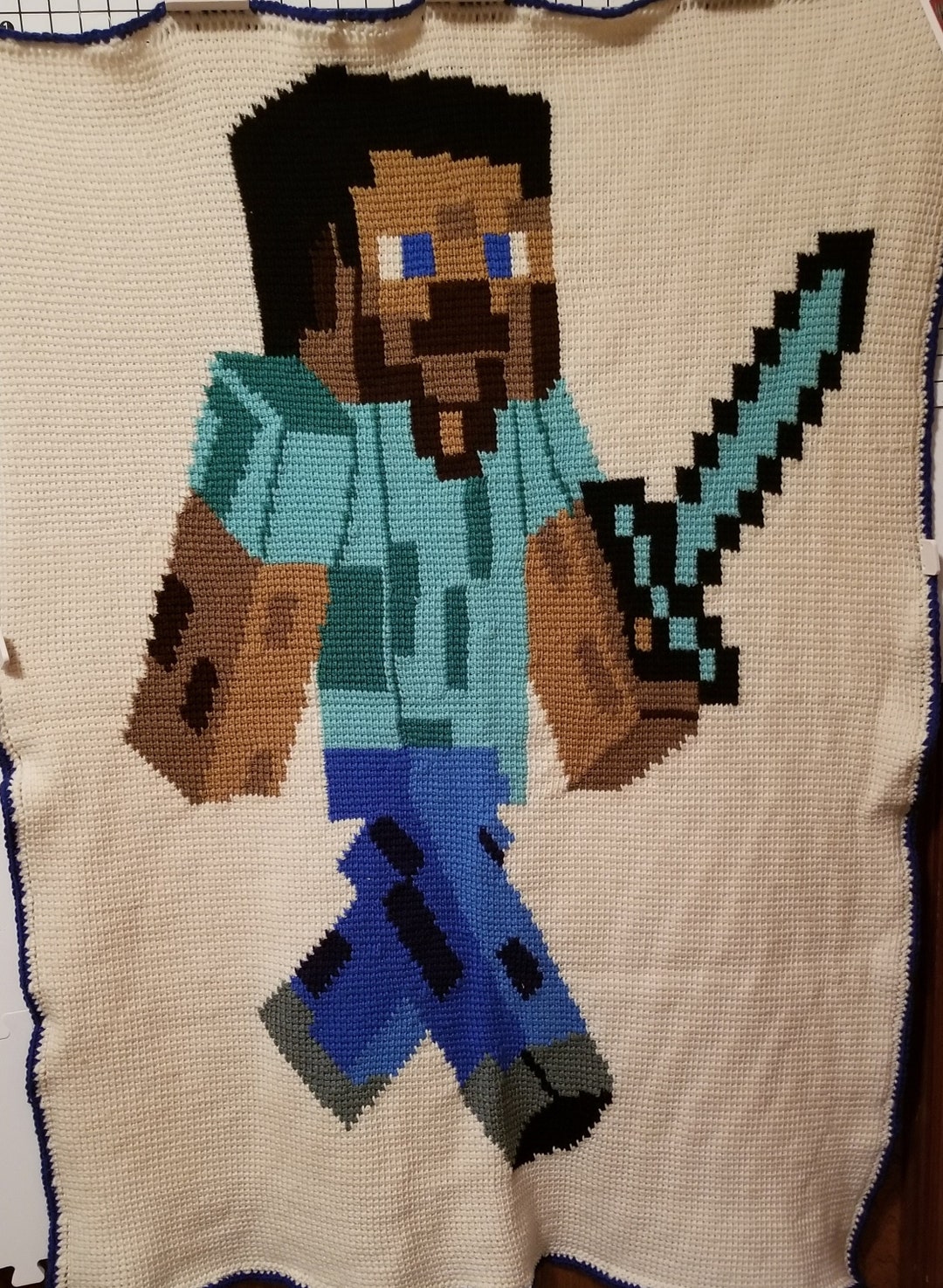 Blockhead From Minecraft - Etsy