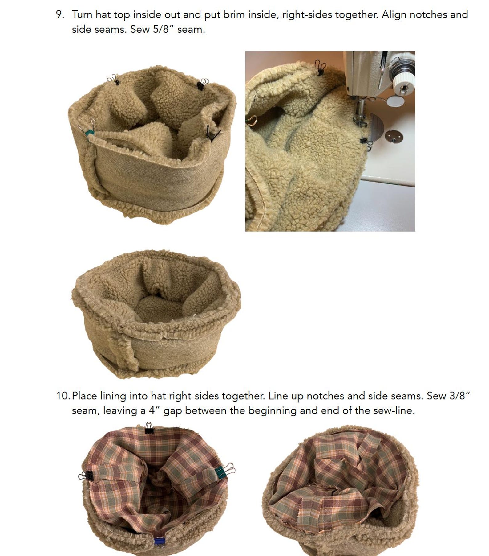 Oversized Fleece Bucket Hat Pattern - Etsy