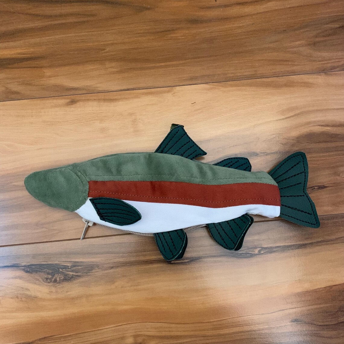 Rainbow Trout Zip Pouch - Etsy