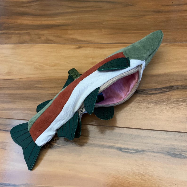 Rainbow Trout Zip Pouch - Etsy