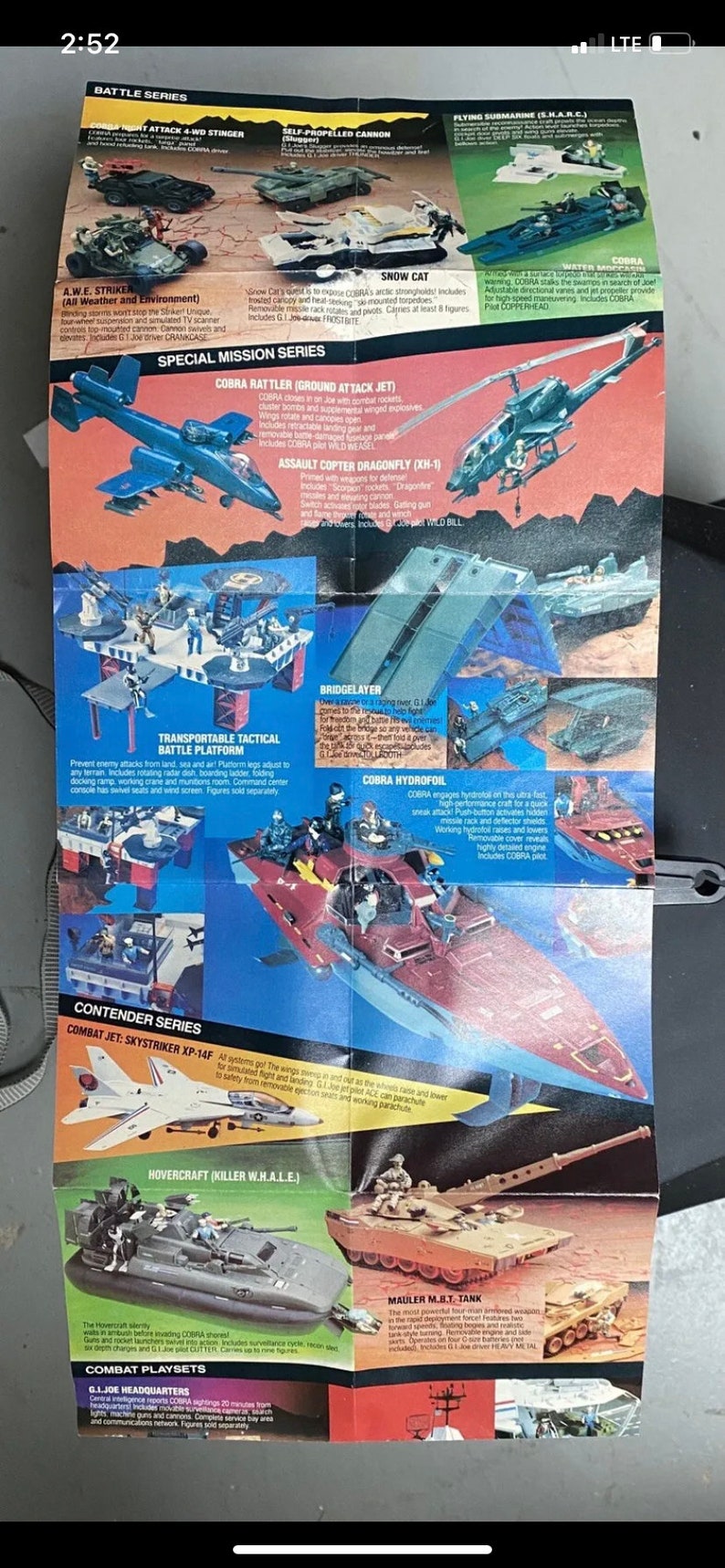 1980’s GI JOE Foldout Poster - Etsy