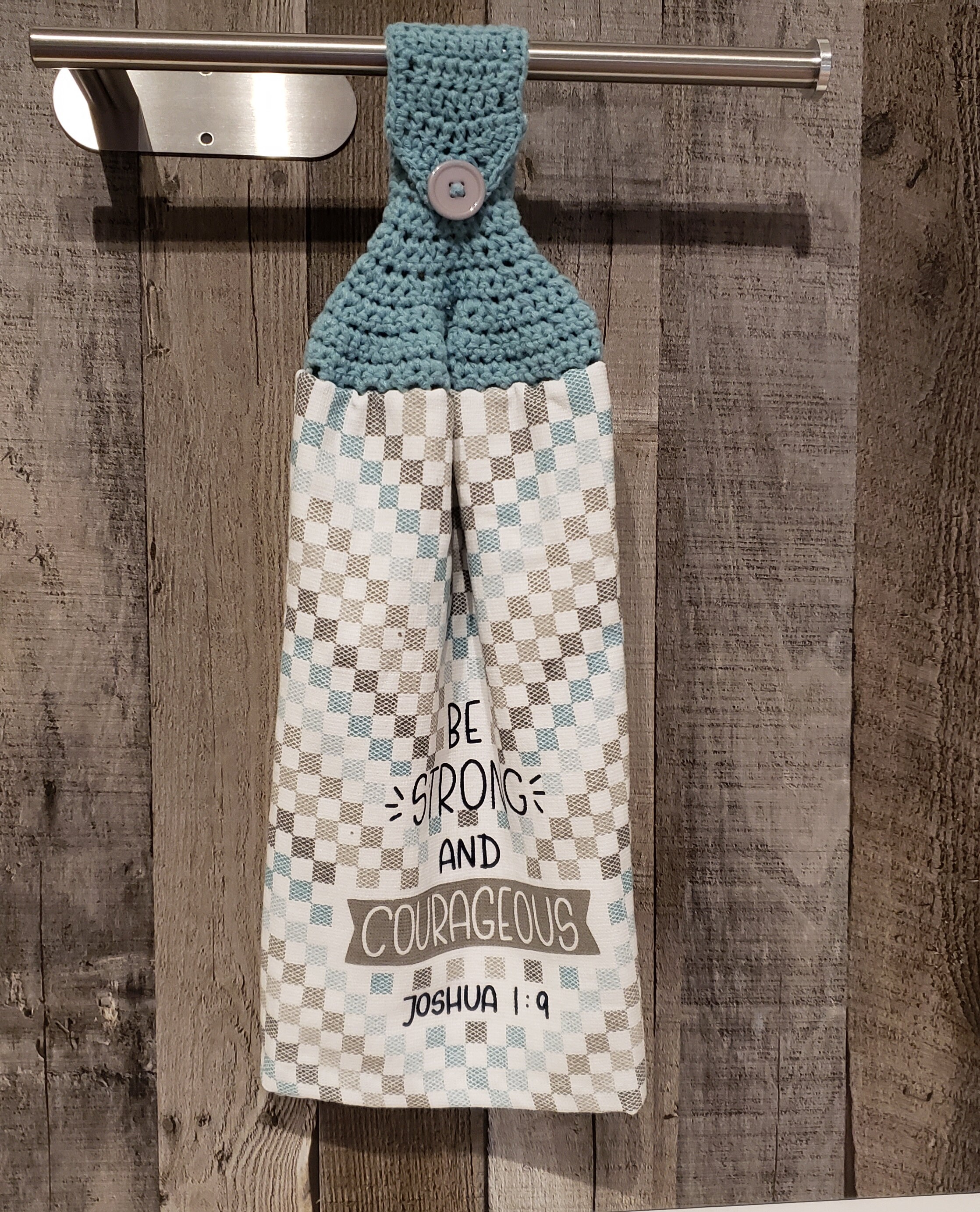 Thick Kitchen Towels With Crochet Topper and Button Closure - Etsy