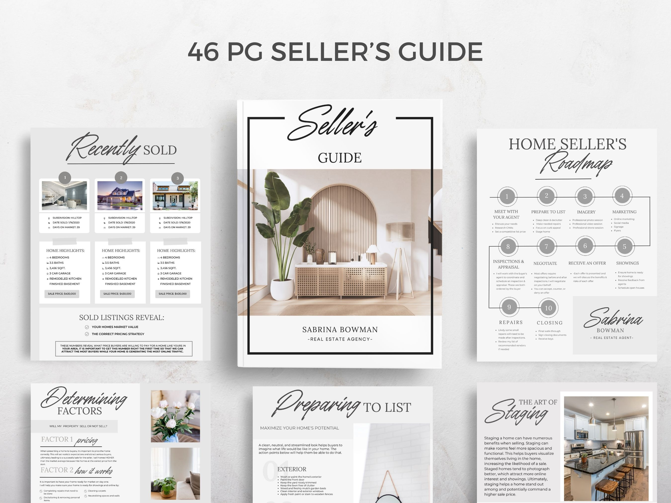 Real Estate Home Buyer and Seller Guide Bundle, Real Estate Template ...