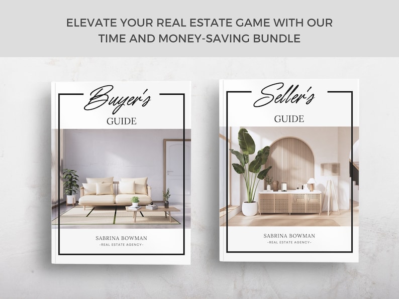 Real Estate Home Buyer and Seller Guide Bundle, Real Estate Template ...