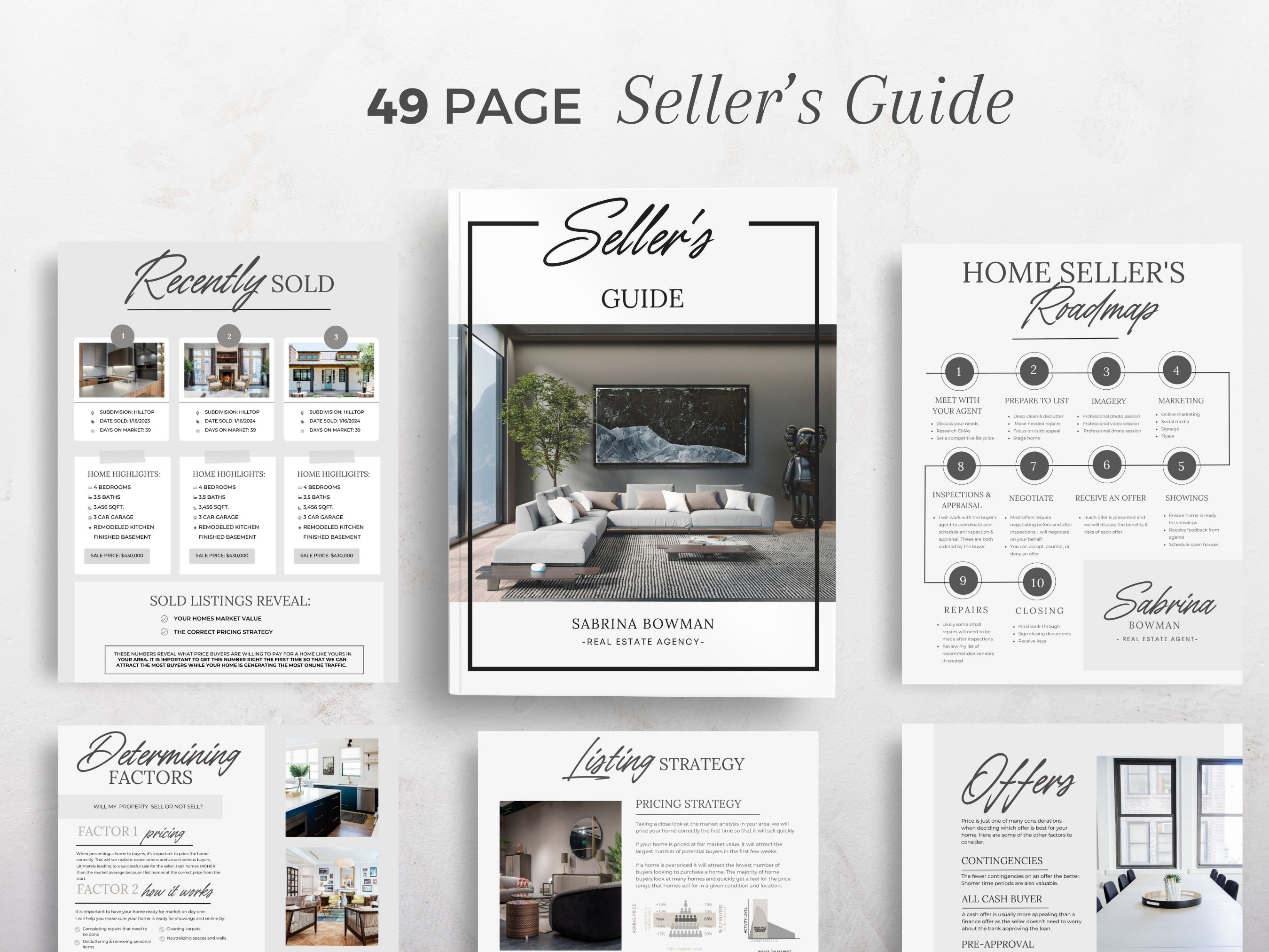 Listing Presentation for Real Estate, Sellers Guide, Realtor Listing ...