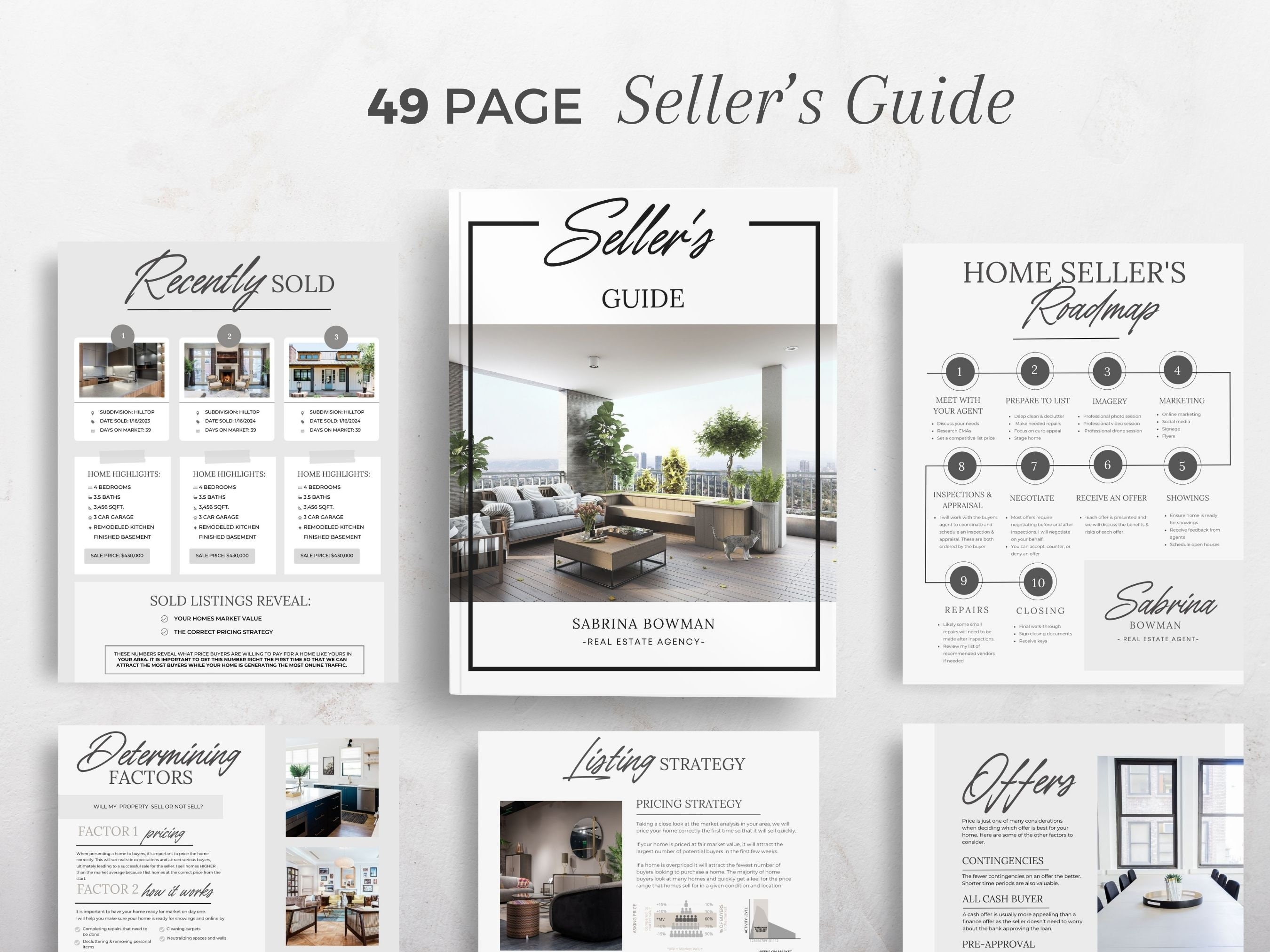 Real Estate Home Buyer and Seller Guide Bundle, Real Estate Template ...