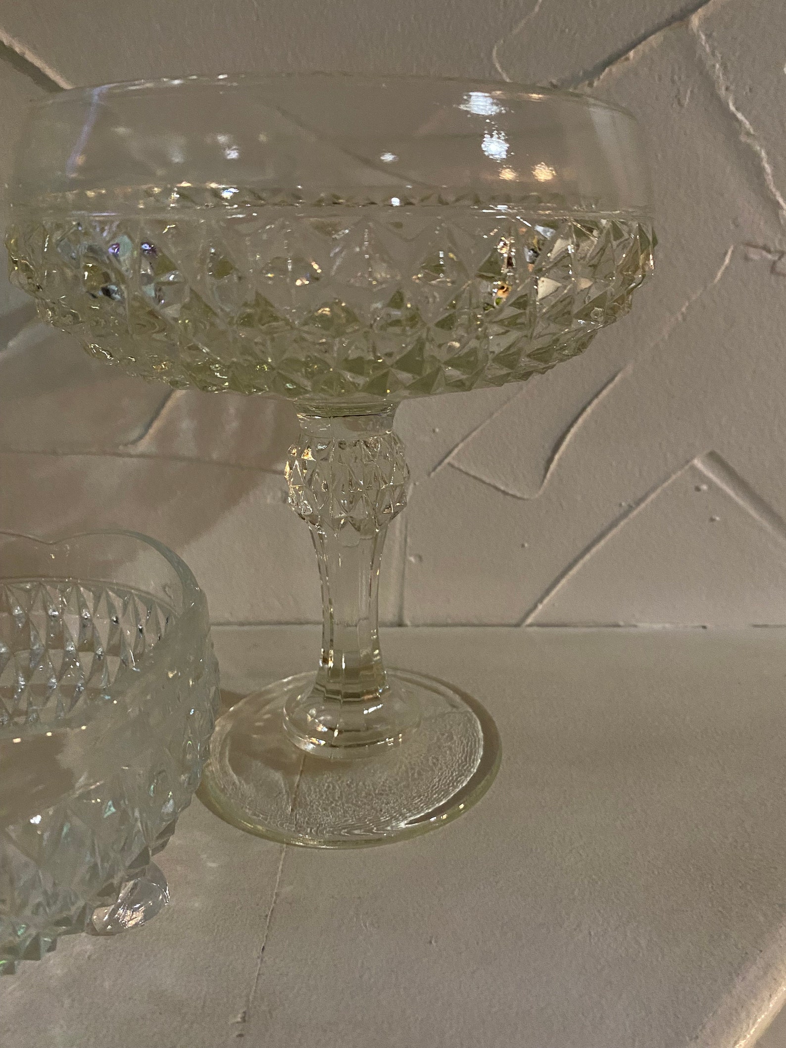 Indiana Glass Co. Diamond Point - Etsy
