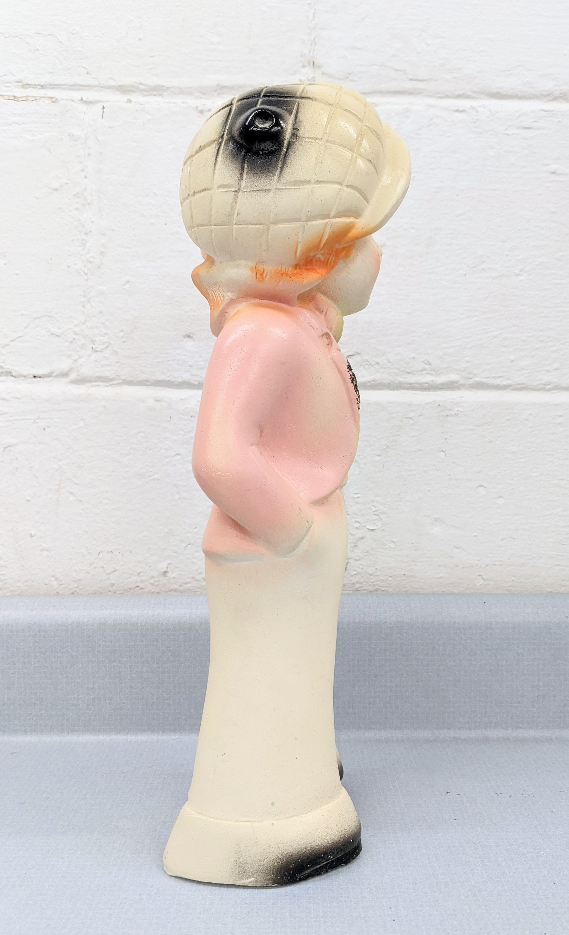 Vintage Carnival Chalkware Girl With Glitter - Etsy