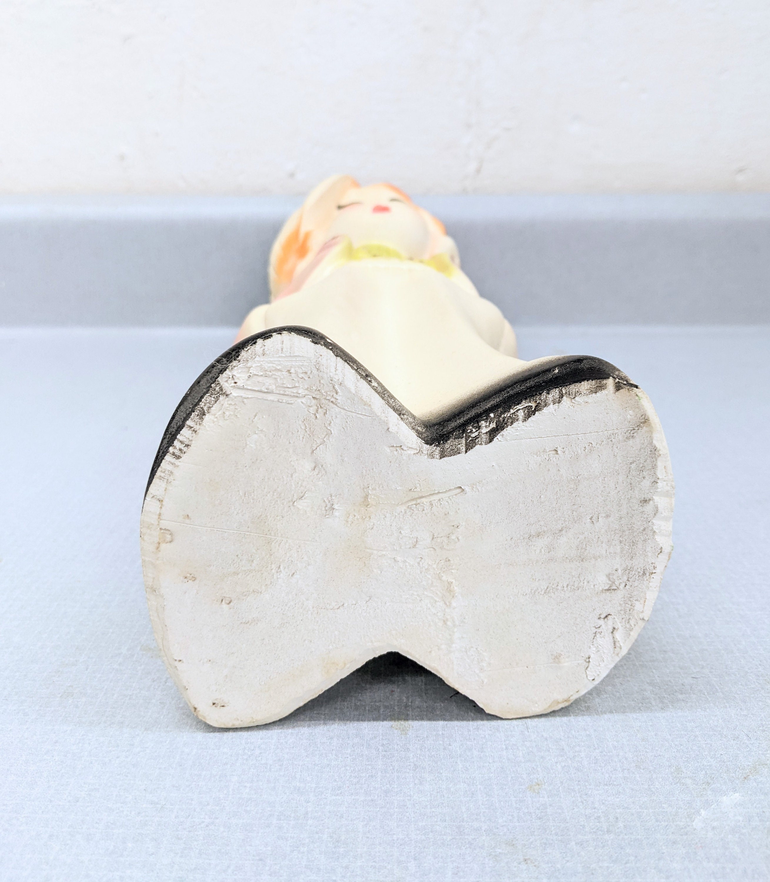 Vintage Carnival Chalkware Girl With Glitter - Etsy