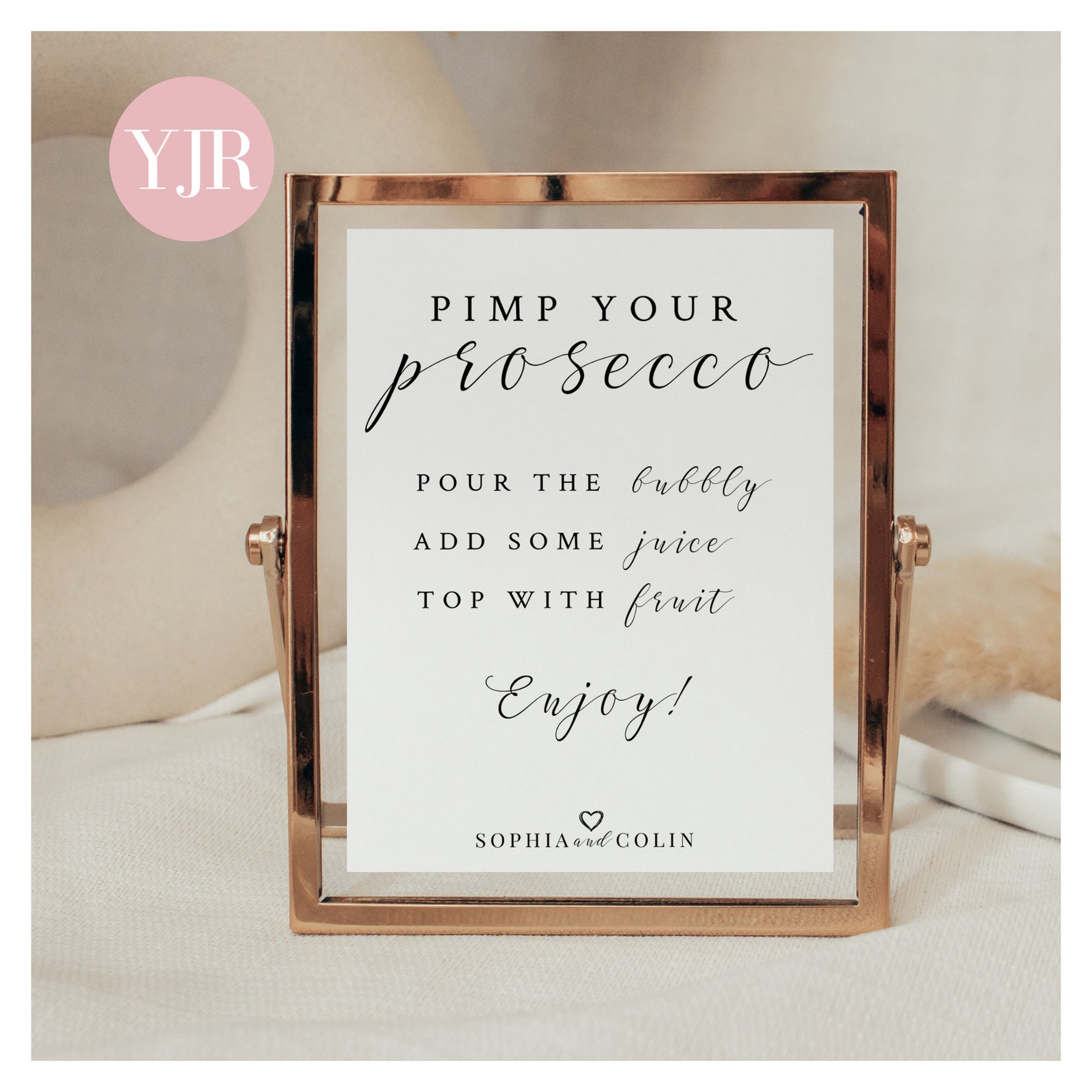 Pimp Your Prosecco Printable Sign, Prosecco Bar Table Sign, Bubbly Bar ...