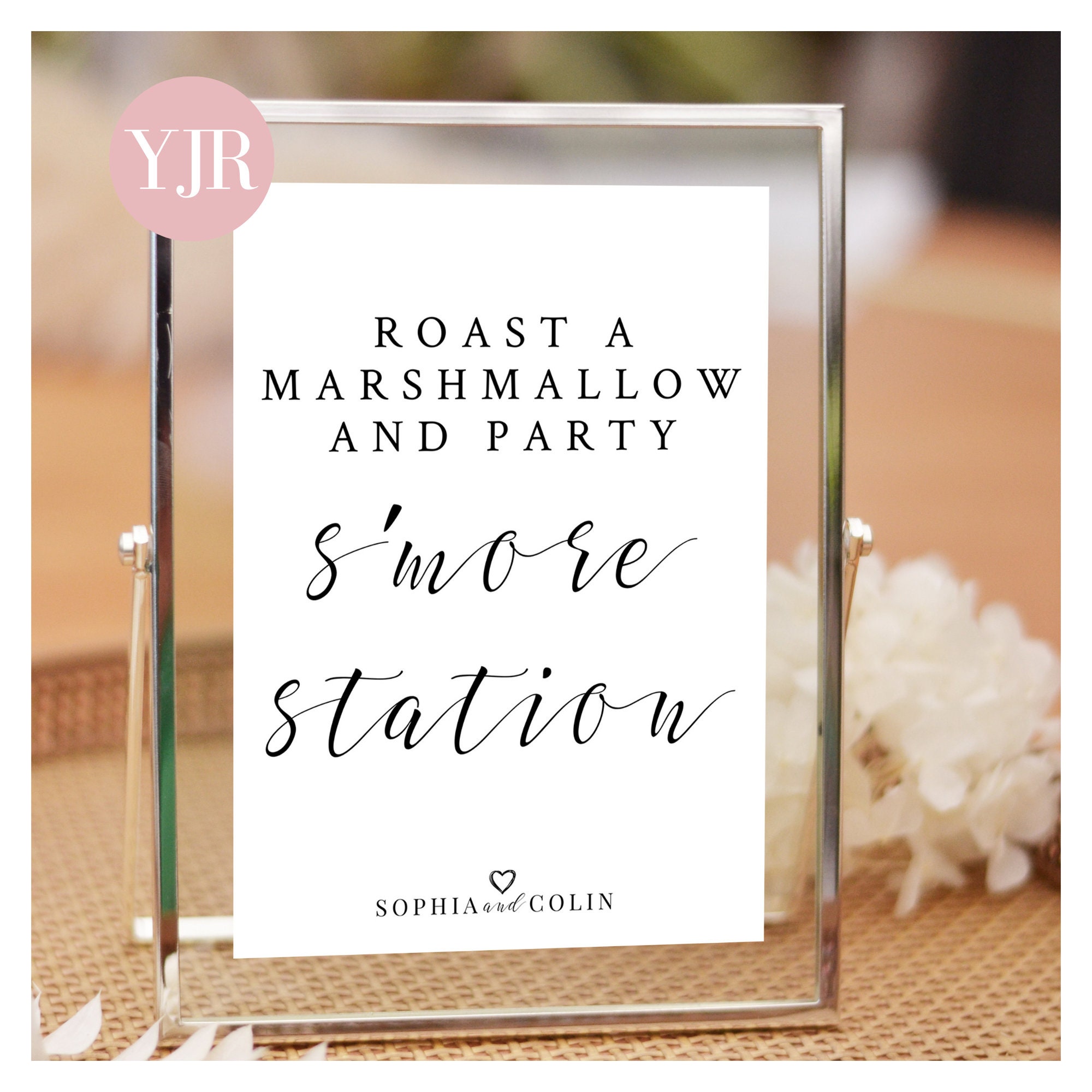 Smore Wedding Sign, Smore Bar Sign, S'more Station, S'more Wedding Sign ...