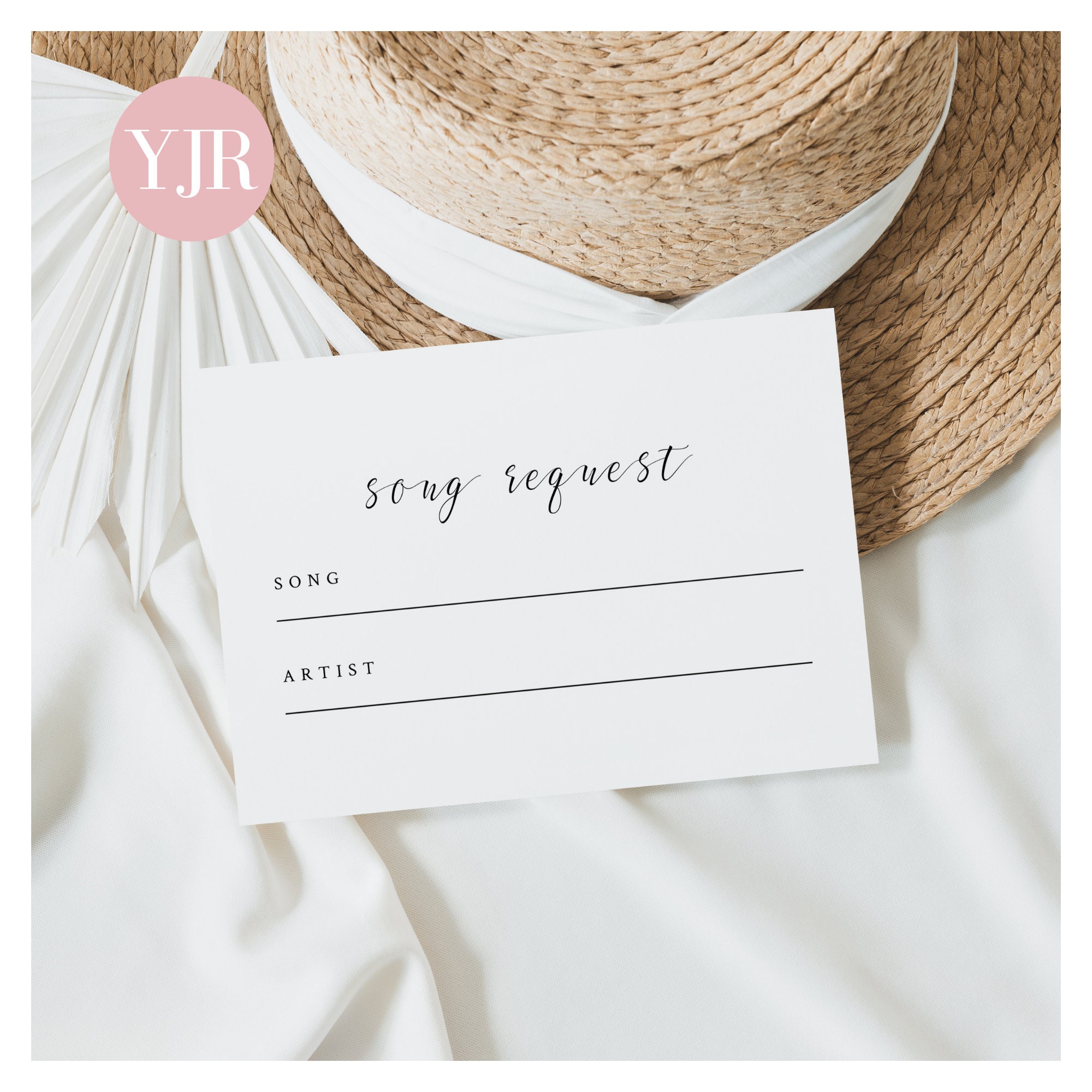 Song Request Cards, Wedding Song Request, Request A Song Card, Song ...