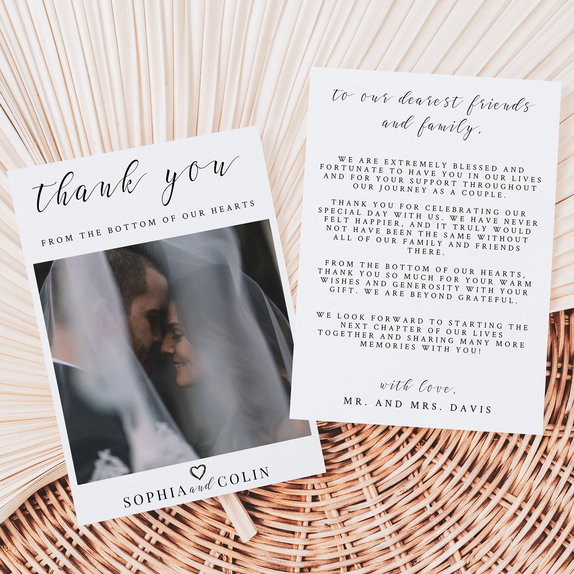 Thank You Letter After Wedding, Thank You Note After Wedding, Wedding ...