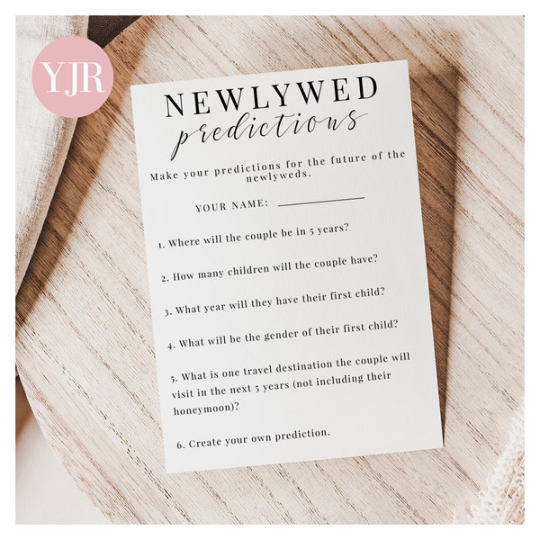 Newlywed Game - Etsy