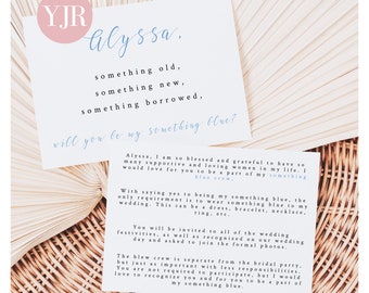 Something Blue Crew Card Digital Download - Etsy