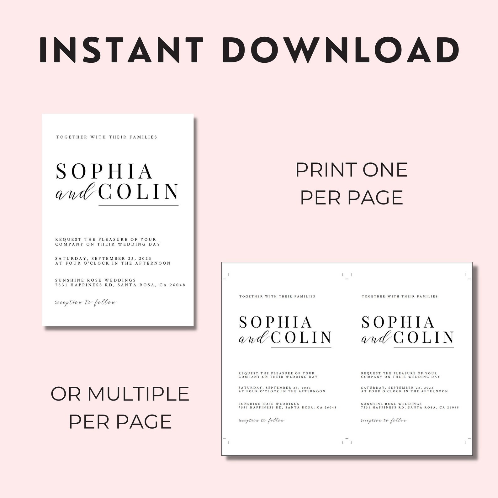 Wedding Attire Card Template Wedding Guest Dress Code Card - Etsy