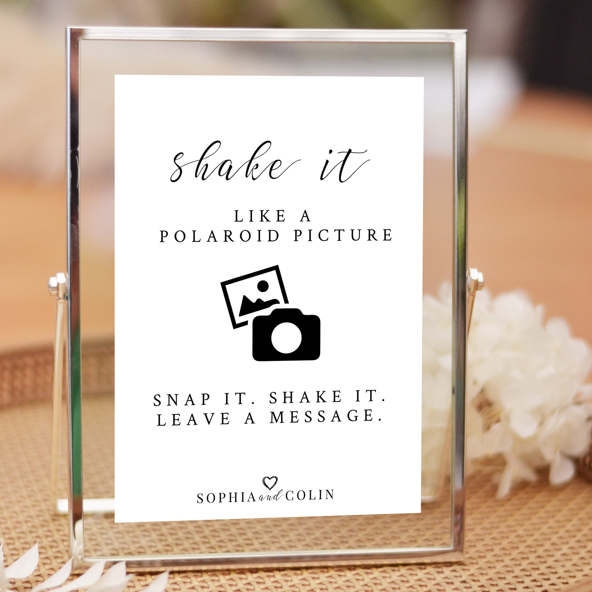 Take A Photo Wedding Sign, Polaroid Wedding Sign, Photo Guest Book Sign ...