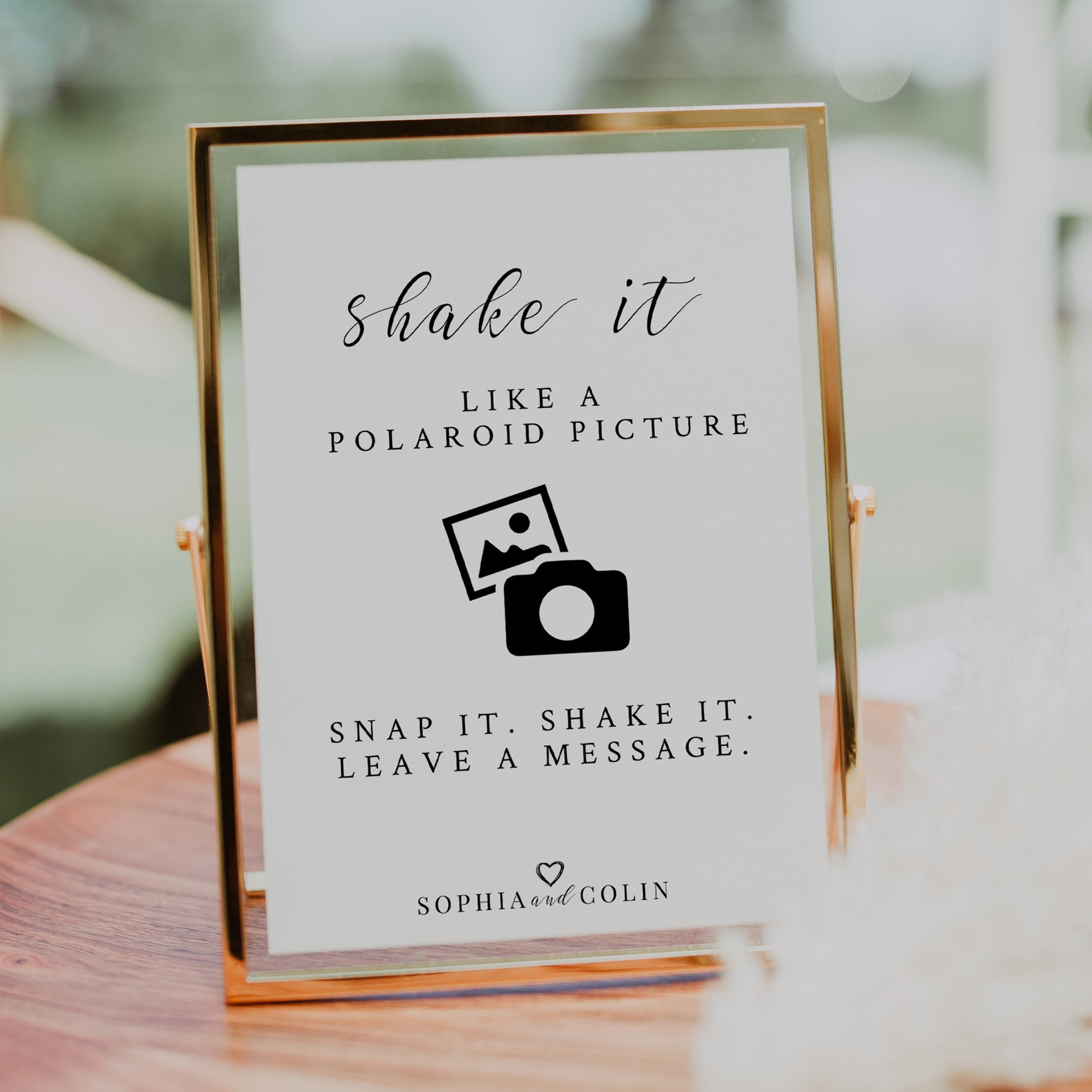 Take A Photo Wedding Sign, Polaroid Wedding Sign, Photo Guest Book Sign ...