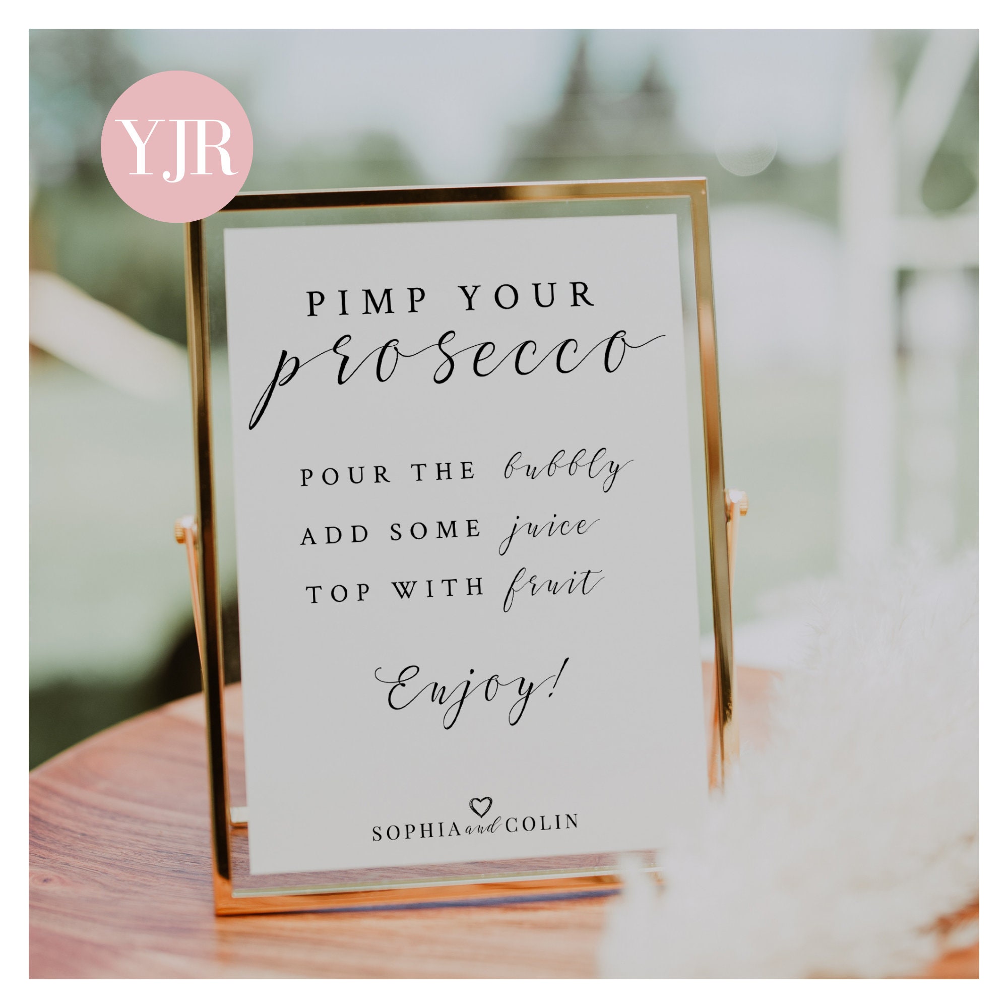 Pimp Your Prosecco Printable Sign, Prosecco Bar Table Sign, Bubbly Bar ...