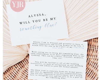 Something Blue Crew Card Digital Download - Etsy