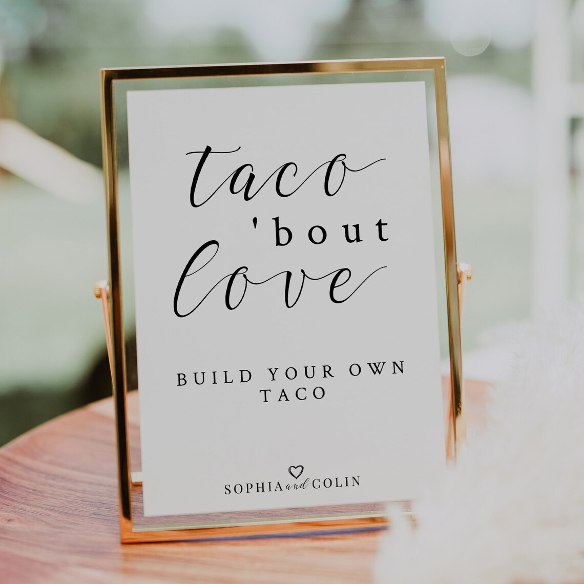 Taco Wedding Sign, Taco Bar for Wedding Reception, Wedding Reception ...