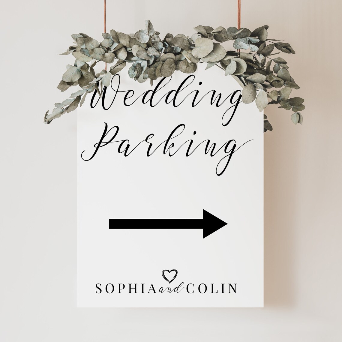 Wedding Parking Directions Sign, Wedding Directional Signs, Wedding ...
